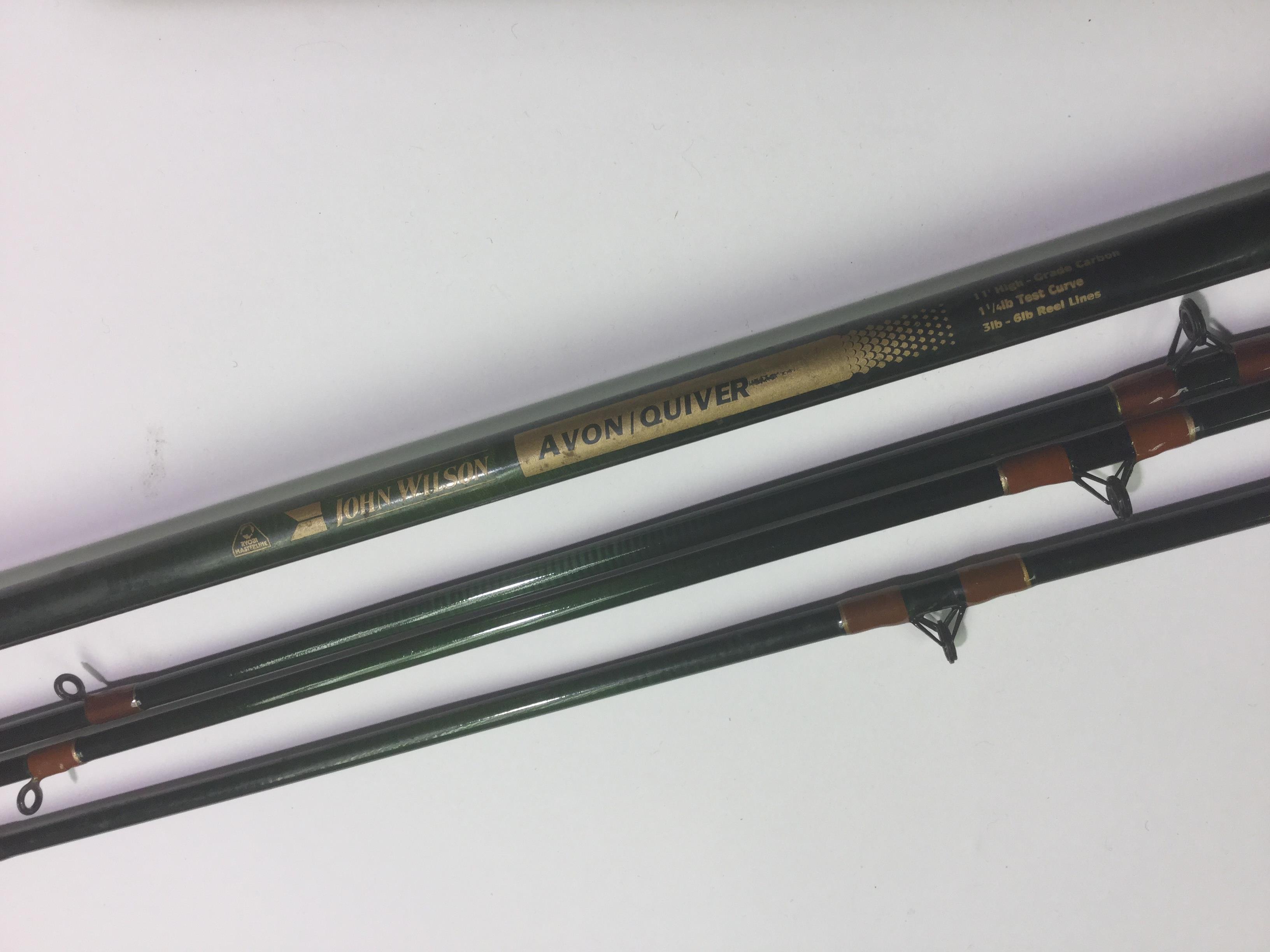 Angling interest: a pair of 11 ft Masterline John Wilson Avon / Quiver ...