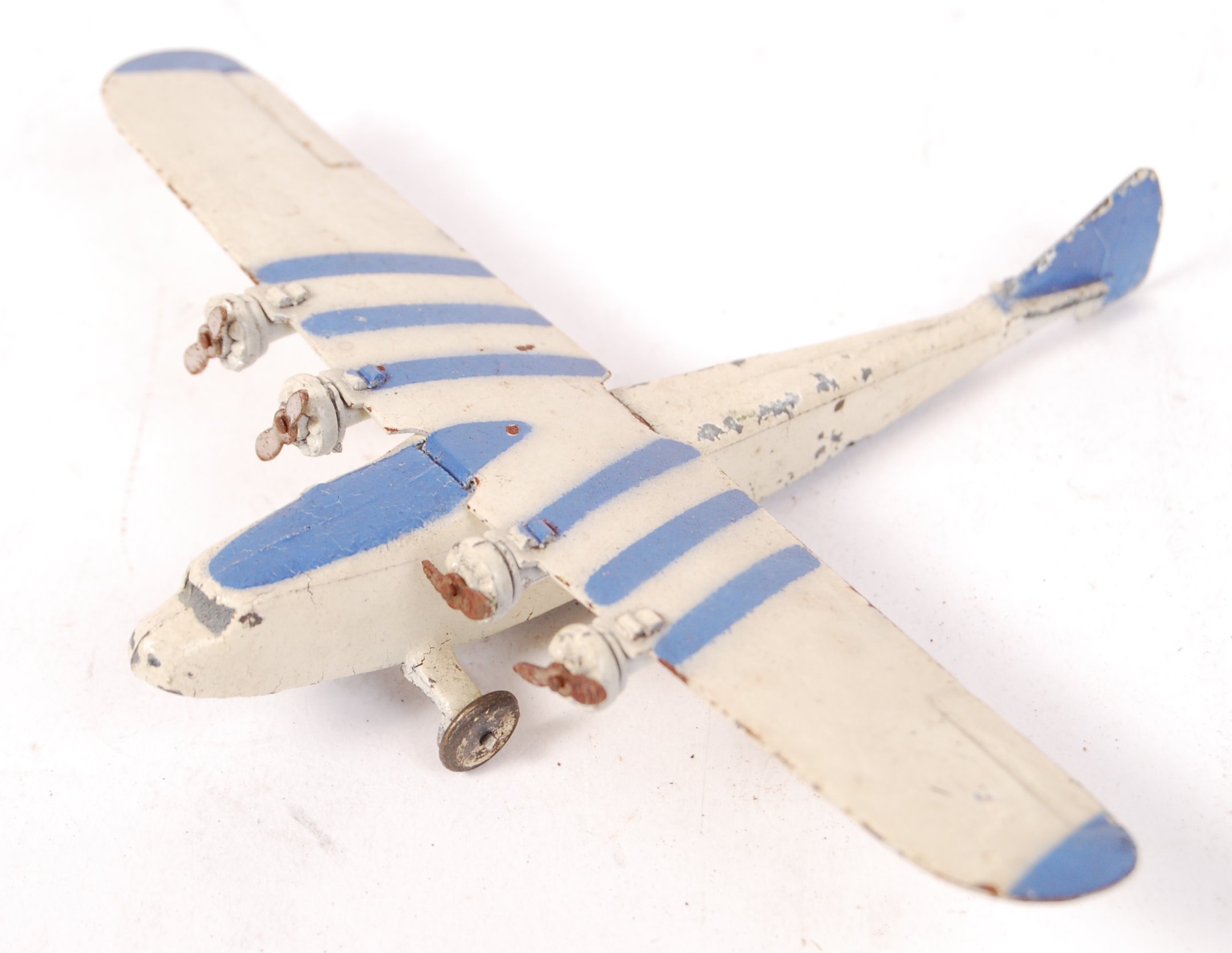 A rare early pre-war Meccano Dinky Toys made diecast model aeroplane No ...