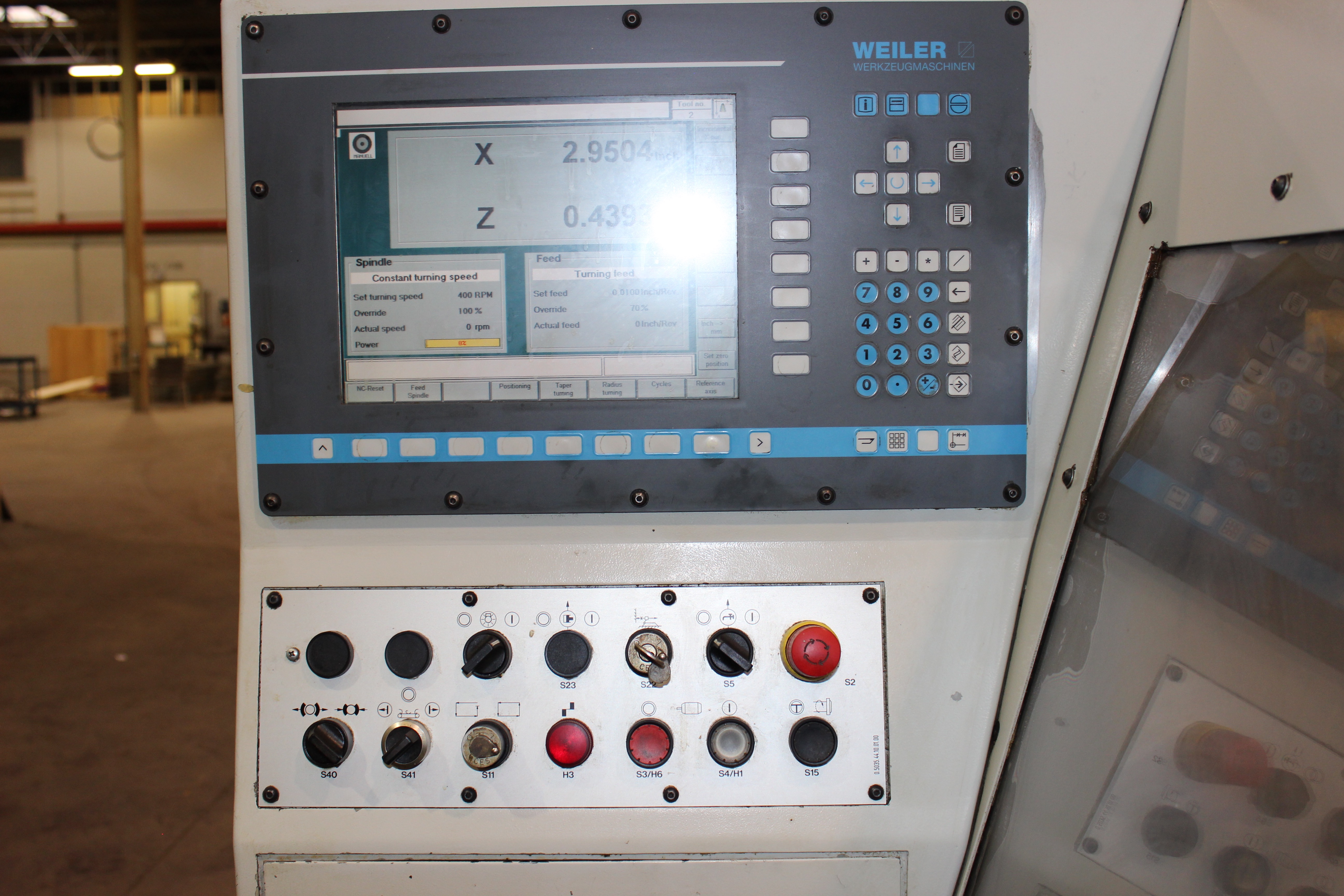 Weiler E50 x 2000 Universal Center Lathe with Automated Cycles, 12 ...