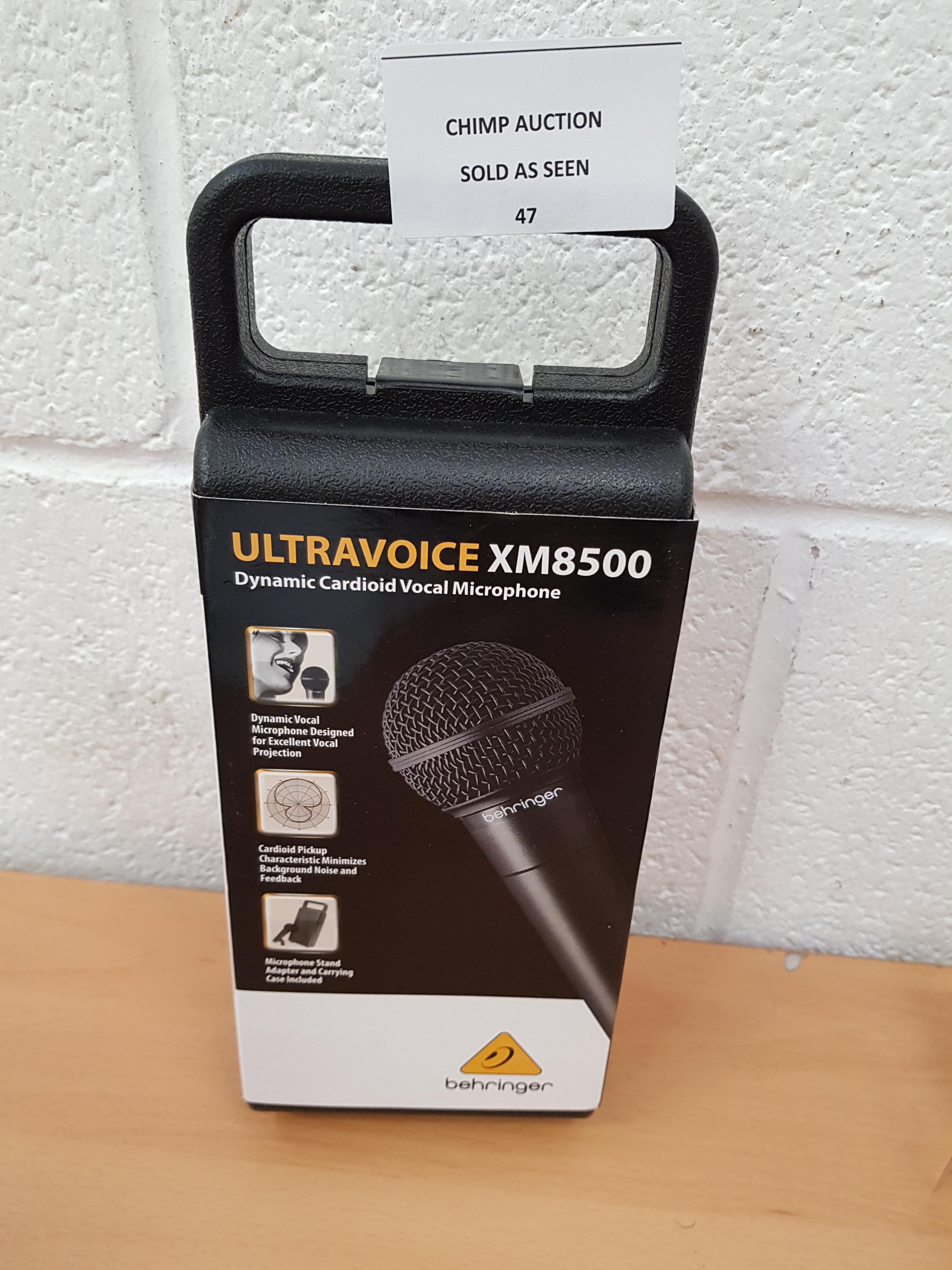 Behringer XM8500 Ultravoice Dynamic Cardioid Vocal Microphone