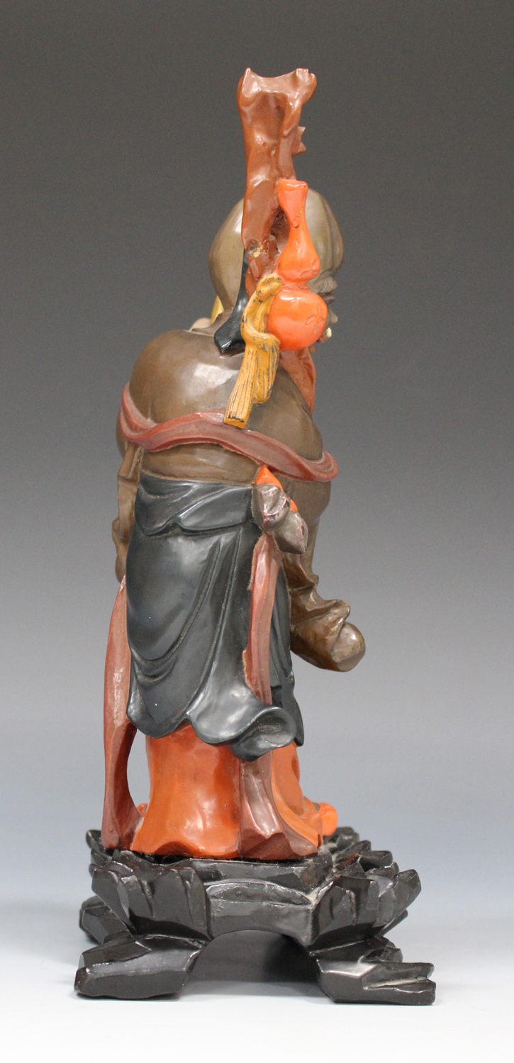 A Chinese Fuzhou (Foochow) lacquer figure of Shoulao, early 20th ...