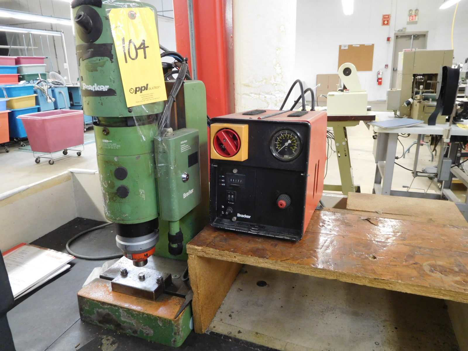 Bracker Orbital Riveting Machine Model RN180, S/N 15840