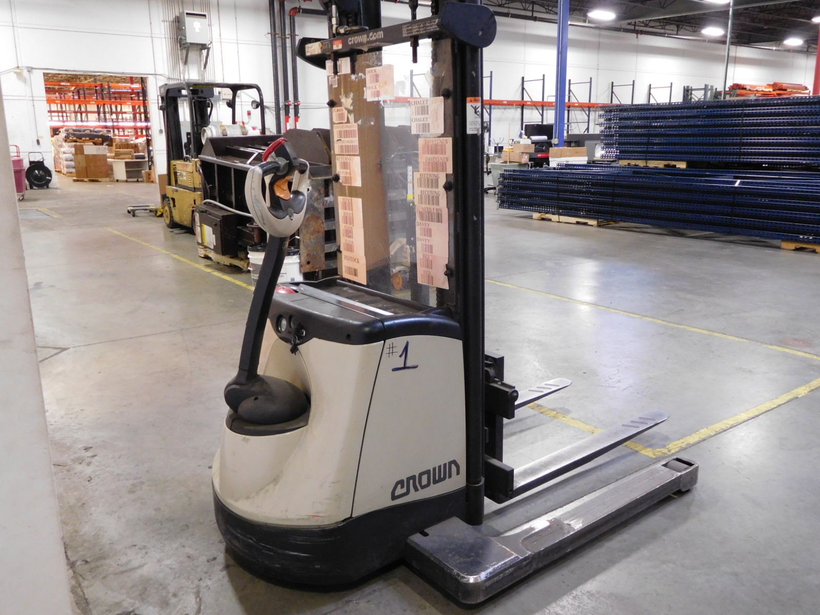 Crown 3000 lb. Electric Pallet Jack Model SX3000-30, S/N 5A512756, 42 ...
