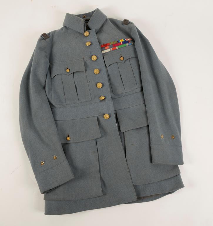 A FRENCH GENERAL'S UNIFORM, comprising: tunic and trousers, the tunic ...