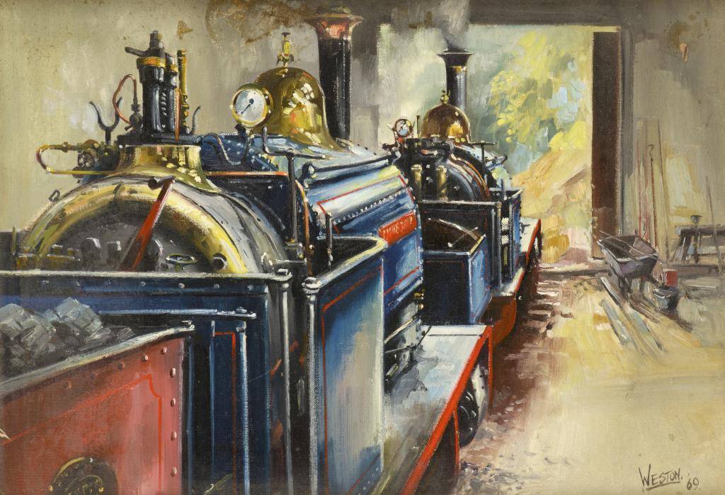 †DAVID WESTON (1935-2011) NARROW GAUGE SADDLE-TANK STEAM LOCOMOTIVES IN ...