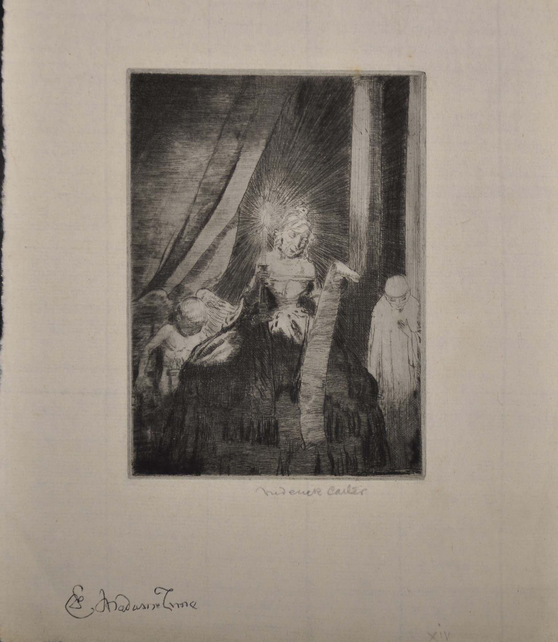 Frederick Carter (1885-1967) British. "Decoration", Etching, Signed ...