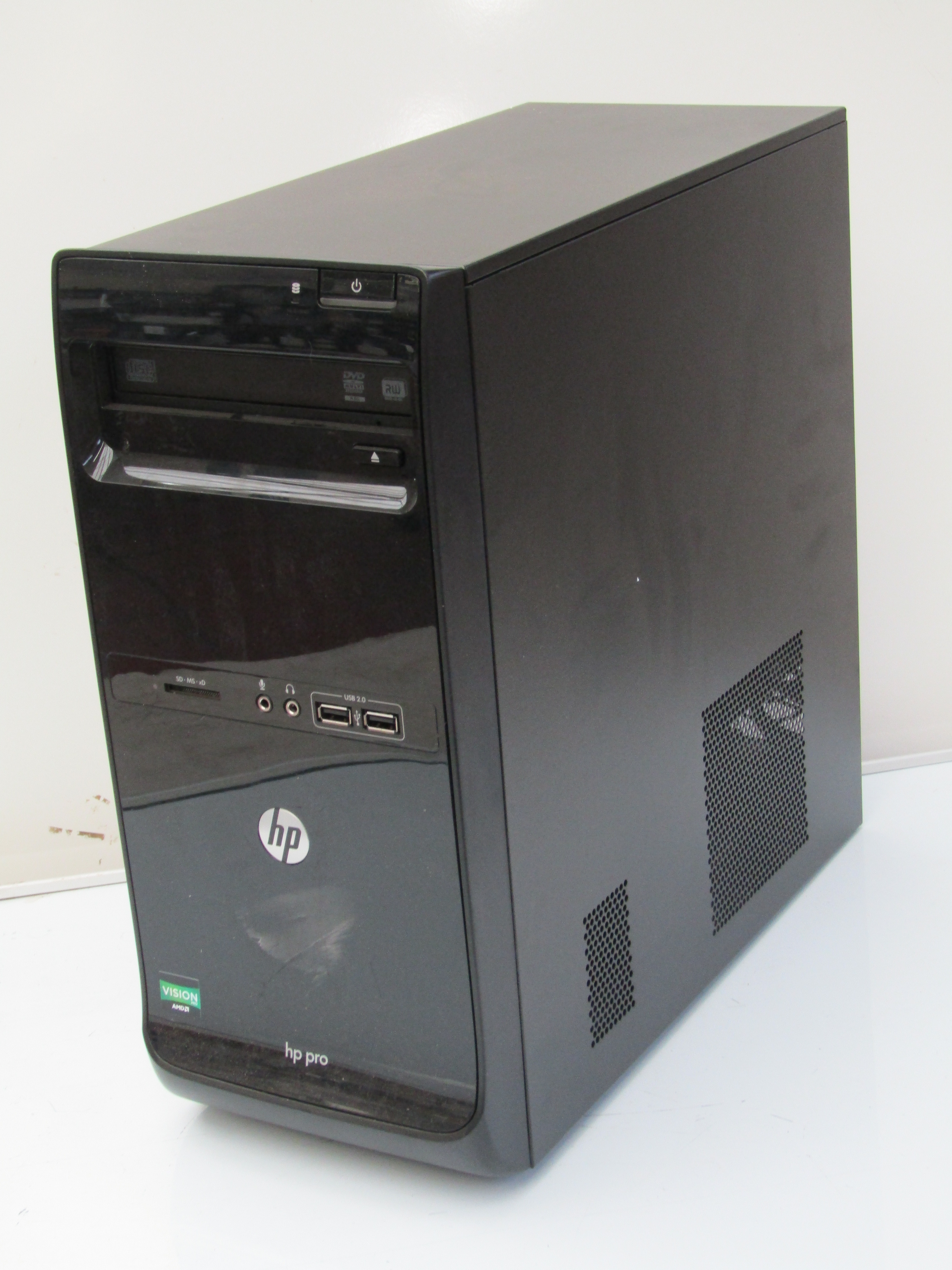 HP pro desktop computer with unknown internals, unchecked and boxed.