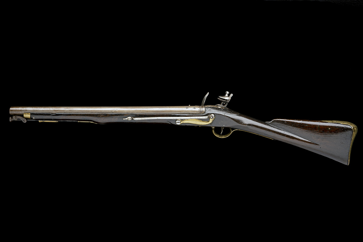 HENRY NOCK, LONDONA RARE .650 FLINTLOCK CAVALRY CARBINE, serial no. 6/ ...