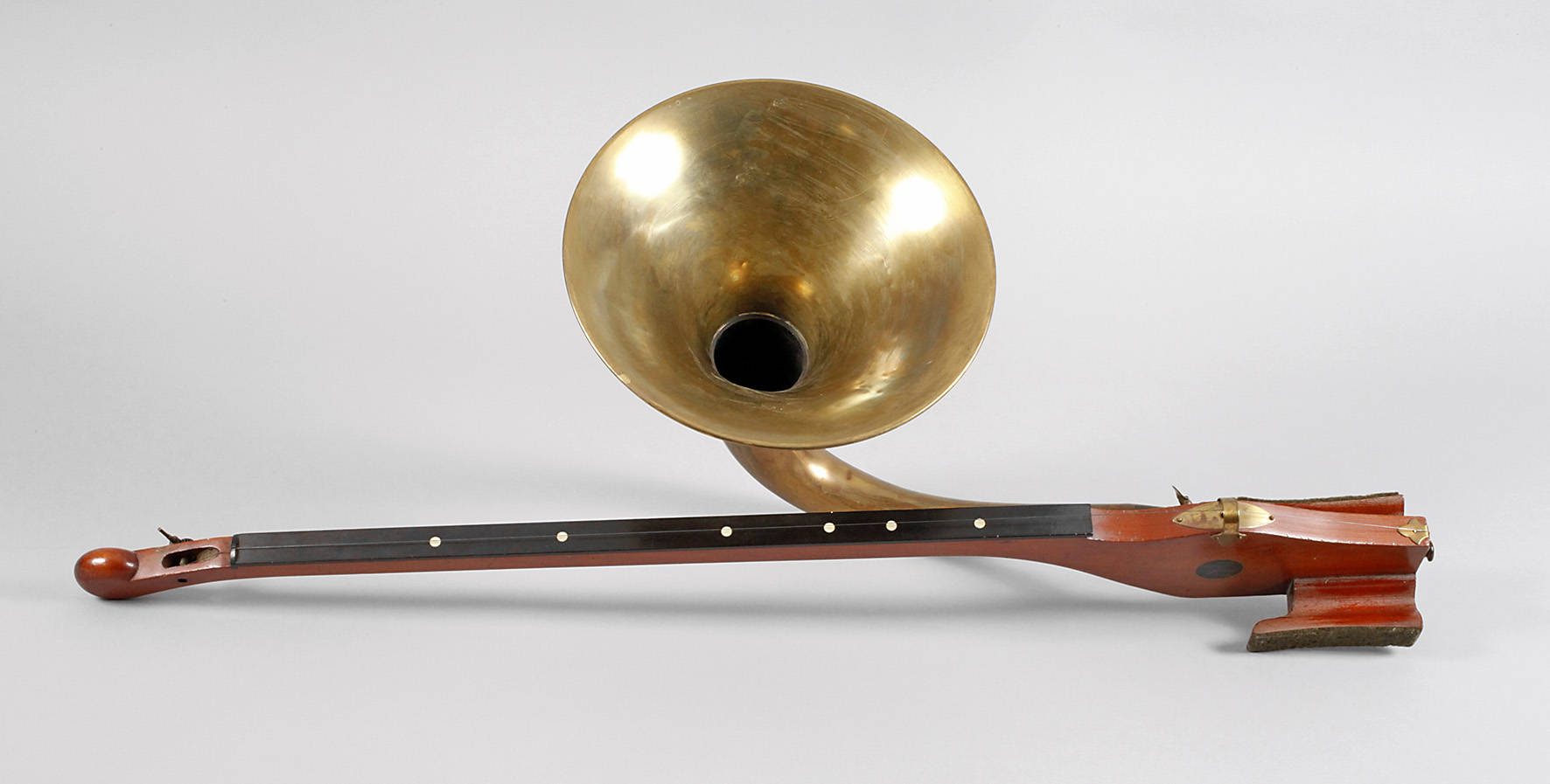 Phonofiddle gemarkt A. T. Howson, England, um 1920, Mahagoni, Messing ...