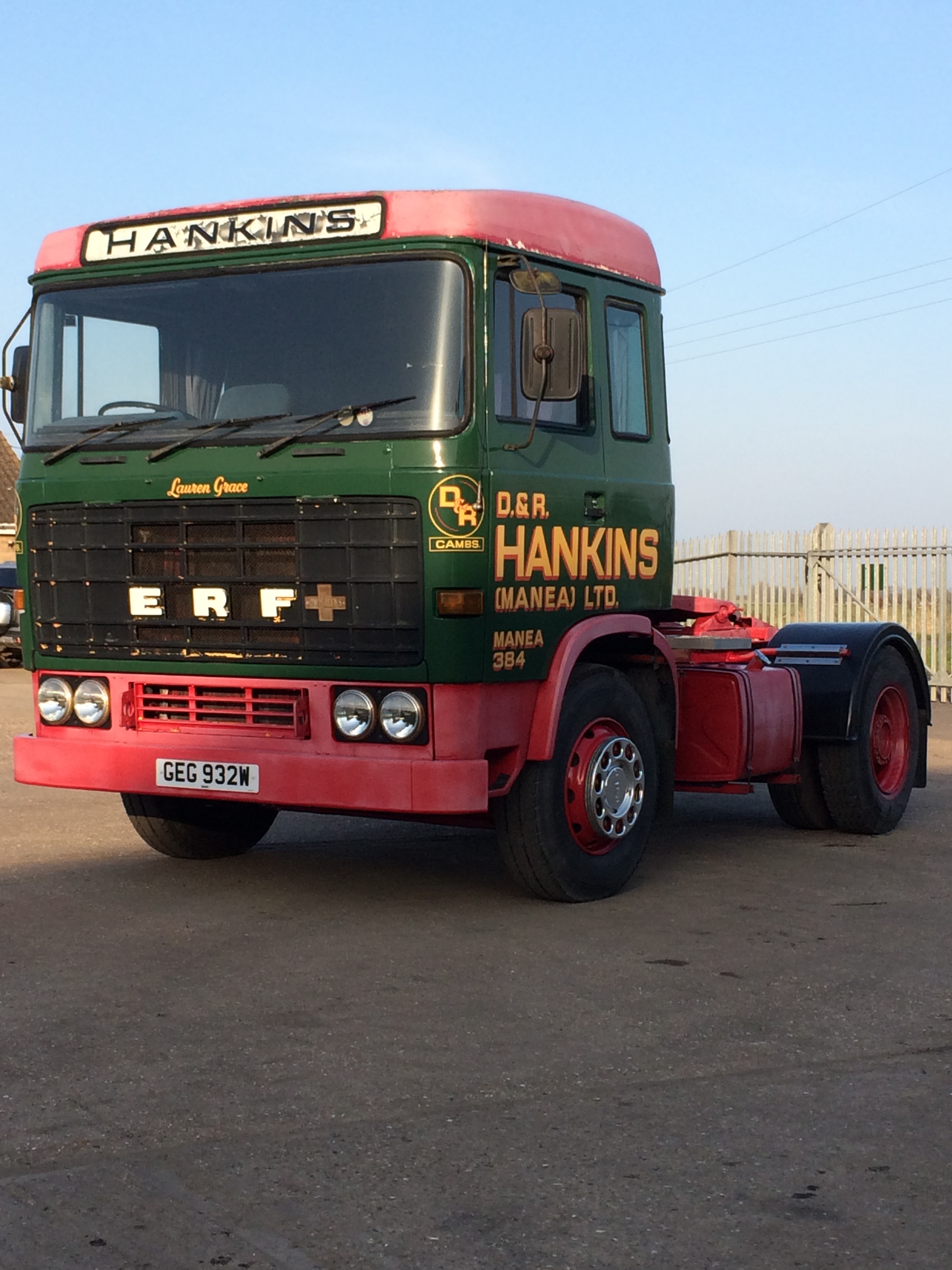 1980 ERF B Series Tractor unit Reg. No. GEG 932W Chassis No. 42831 The ...