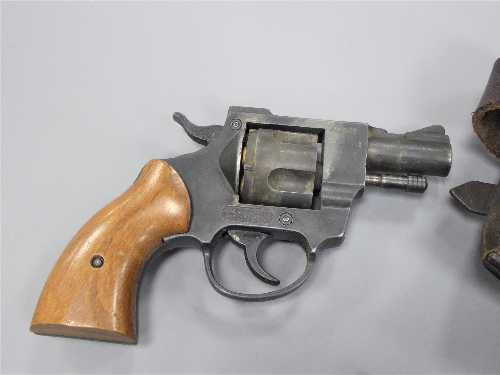 A Webley Olympic six-shot starter pistol, together with a Rohm RG2 ...