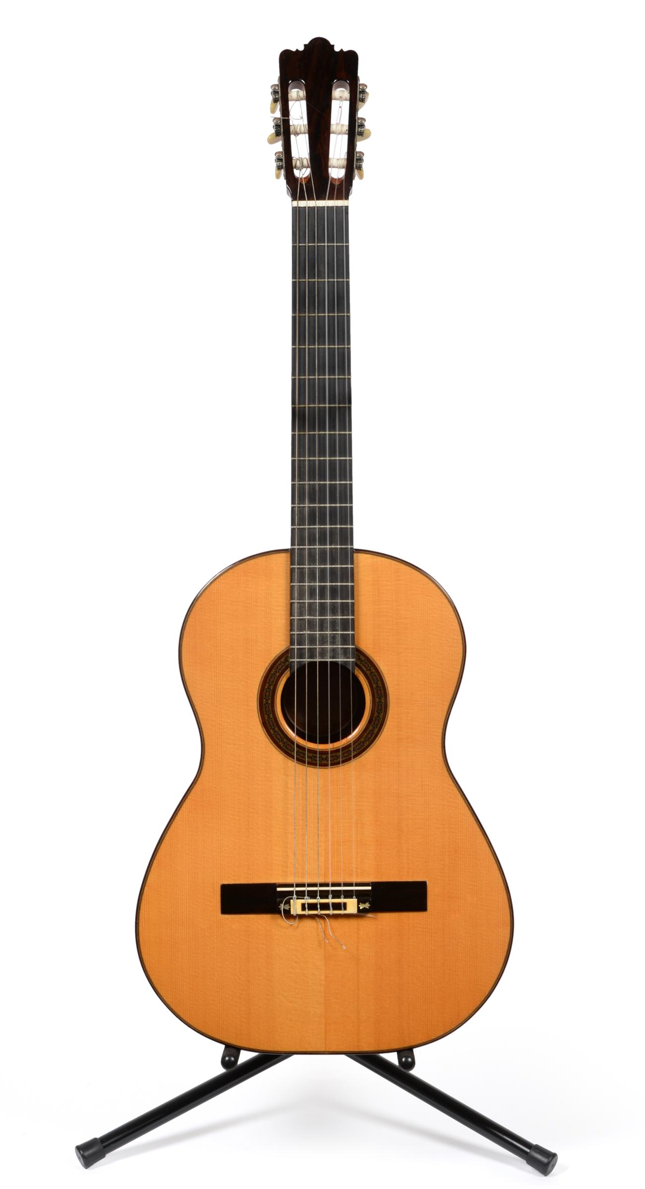 A Michael Gurian Classical Guitar, with Brazilian rosewood back and ...