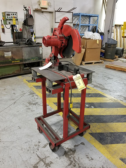 MILWAUKEE 14'' ABRASIVE CUT-OFF SAW; MODEL 6175, S/N 00395614