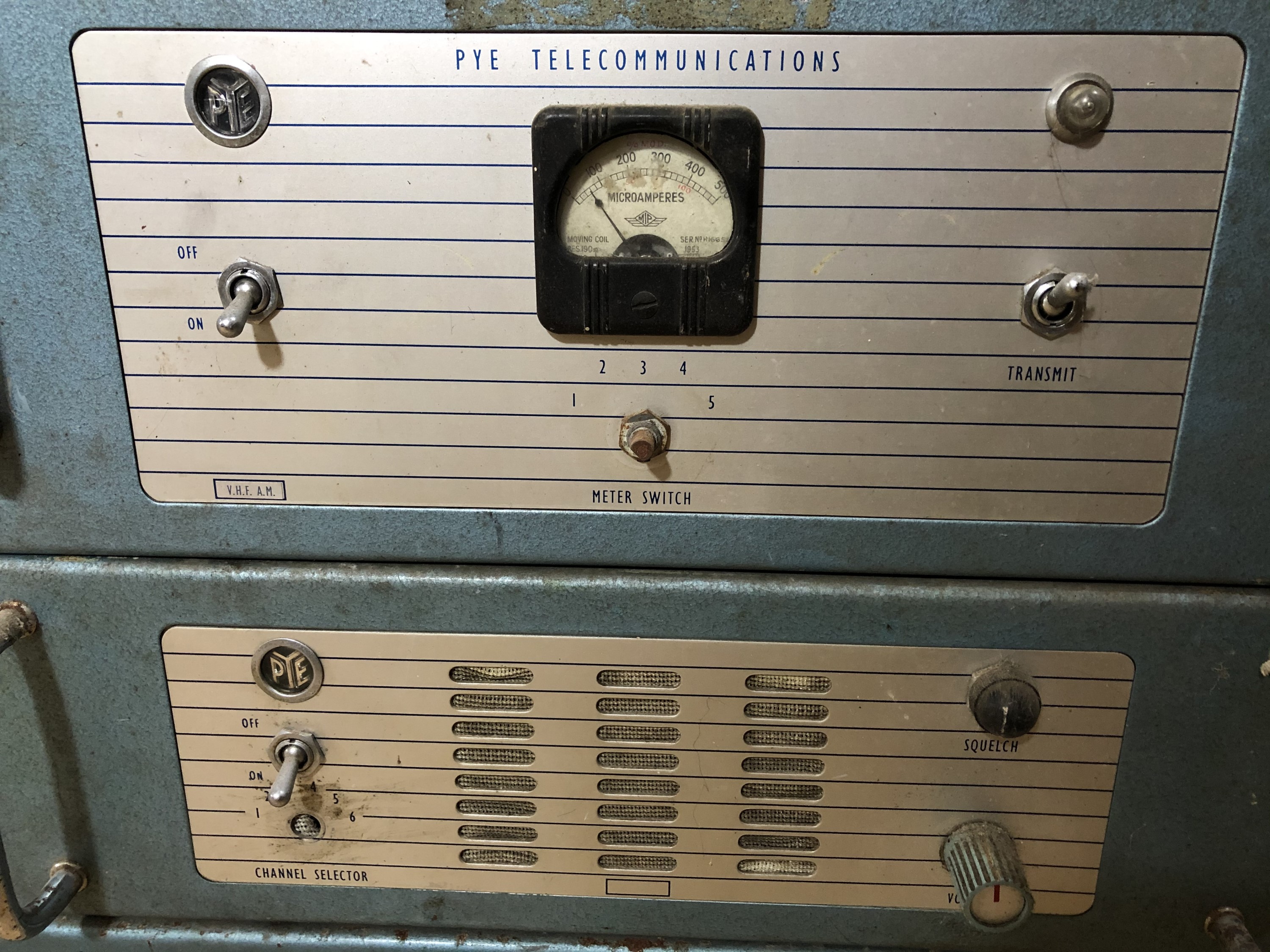 A quantity of 1960s Pye radio equipment