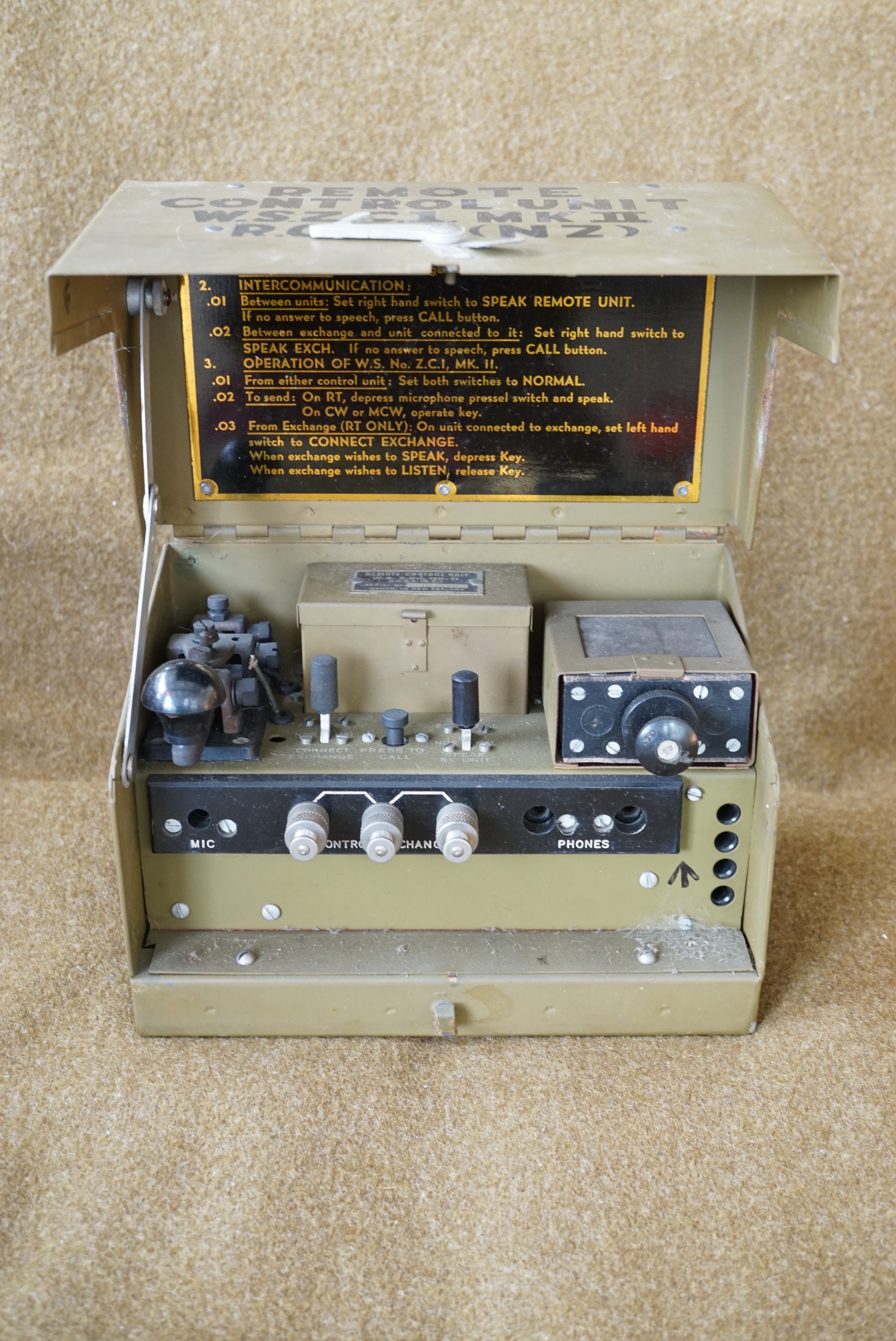 A New Zealand army Remote Control Unit WS ZC1 Mk II RCUI (NZ)
