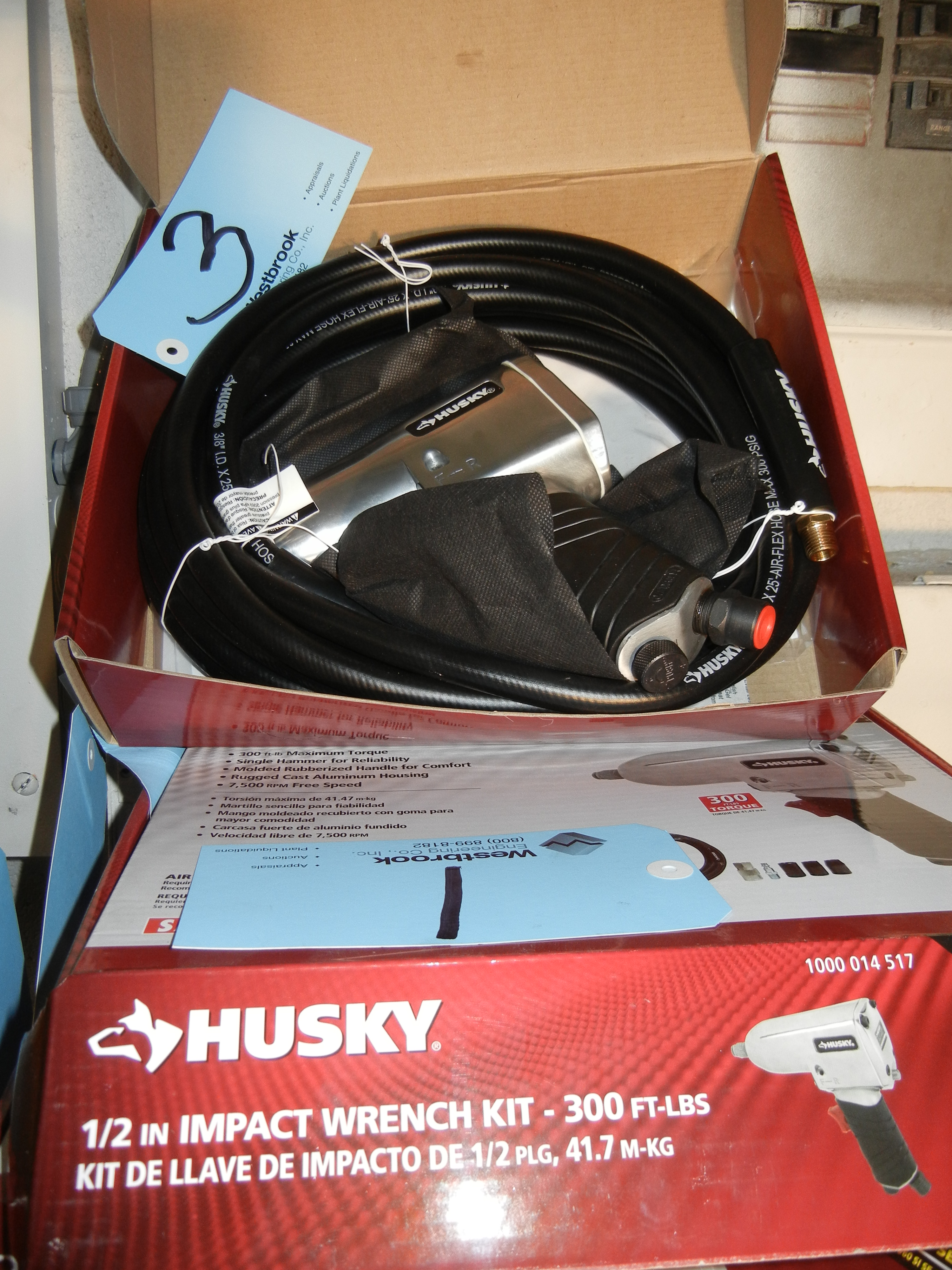 Husky Model 1000 014 517; 300 Ft. Lbs. 1/2" Pneumatic Impact Gun with ...