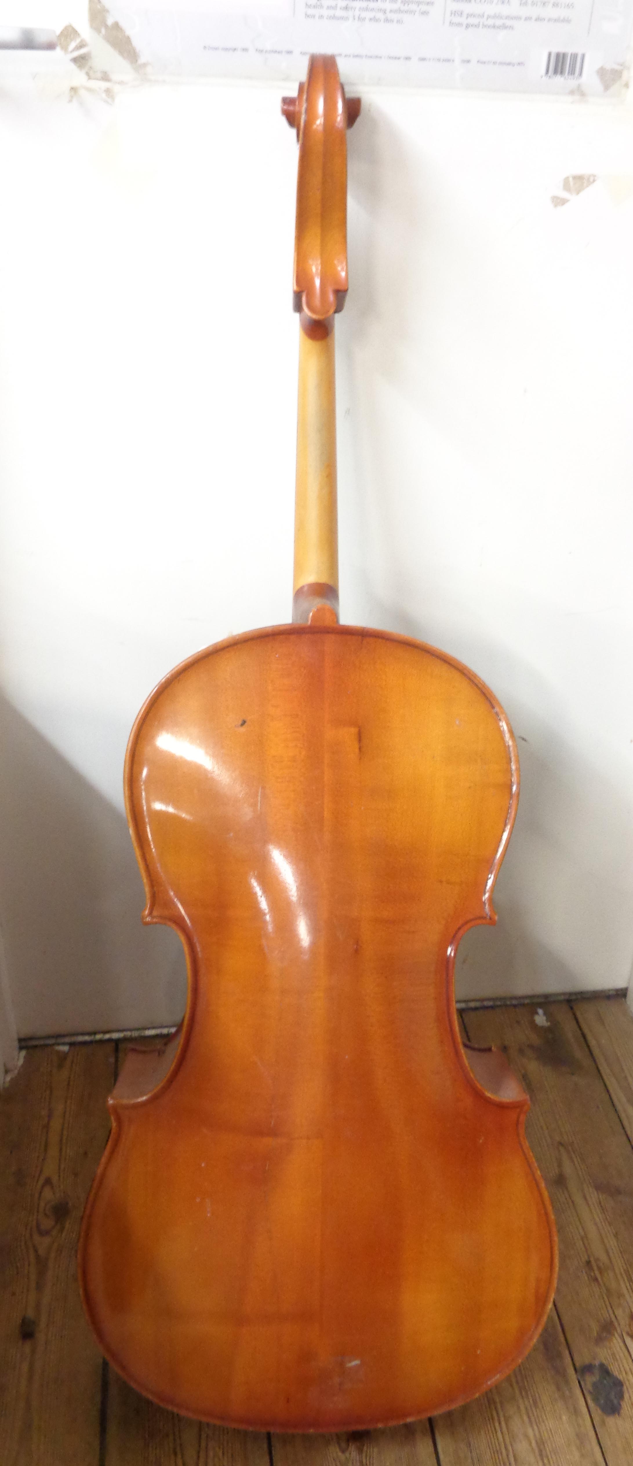 A Romanian made Musikinstrumentenfabrik cello - for restoration