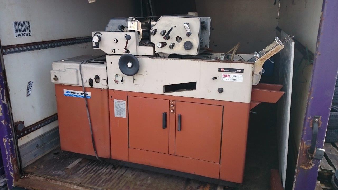 The Addressograph Multigraph 1250 allows you to produce mutiple copies ...