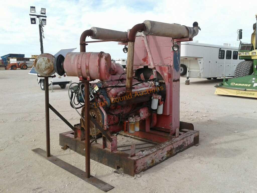 12 Cylinder Detroit Diesel Stationary Engine, Shows 200 Hrs.