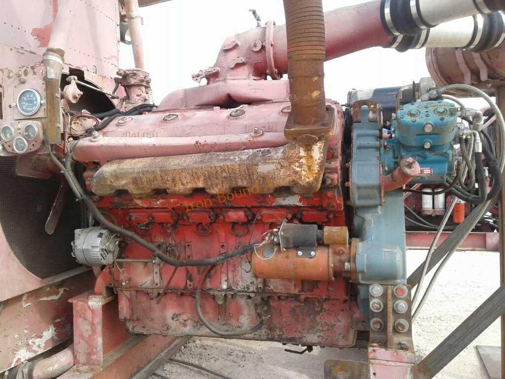 12 Cylinder Detroit Diesel Stationary Engine, Shows 200 Hrs.