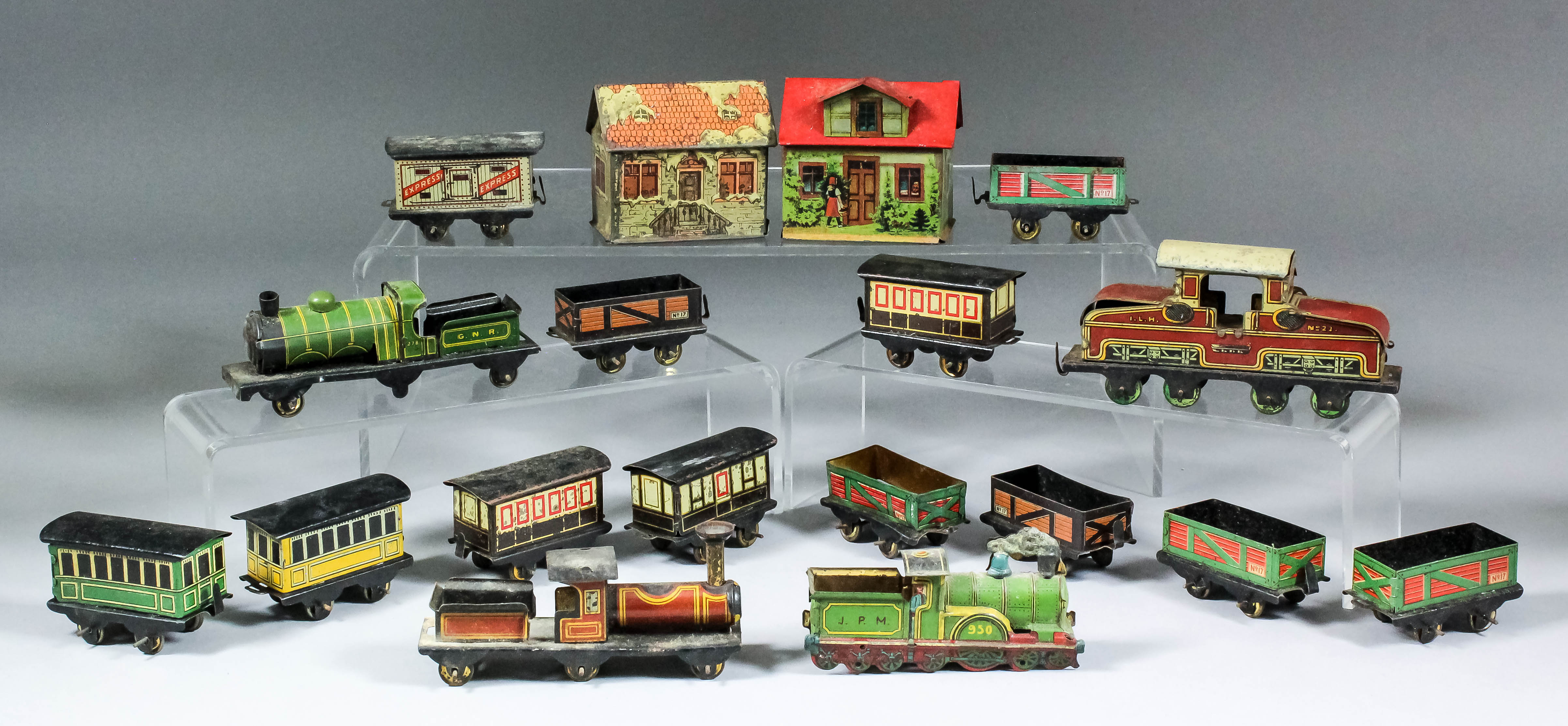 A collection of eighteen early 20th Century German tin plate model ...