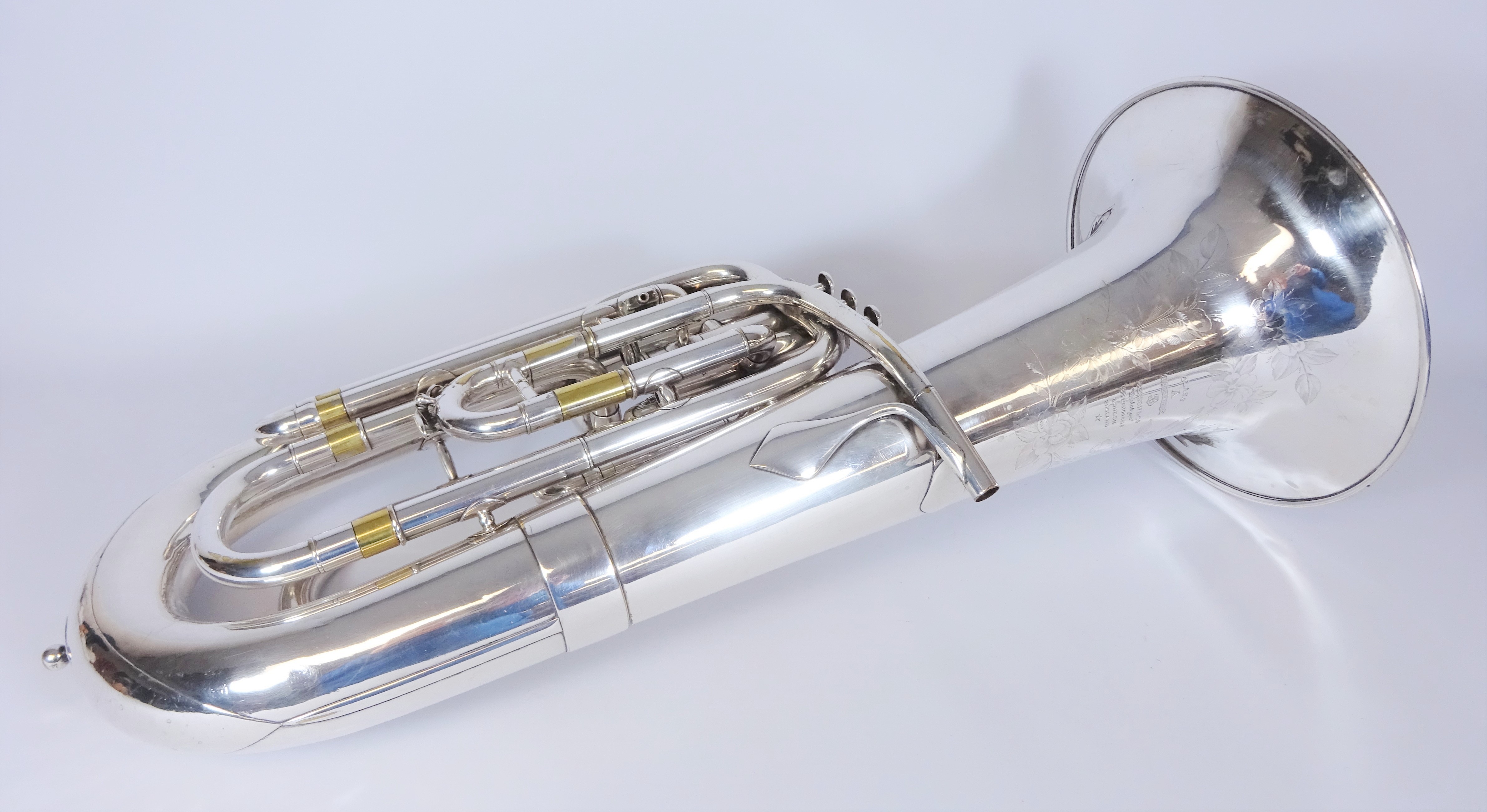 Besson & Co. 'Prototype' four-valve silver plated bass Euphonium, no ...