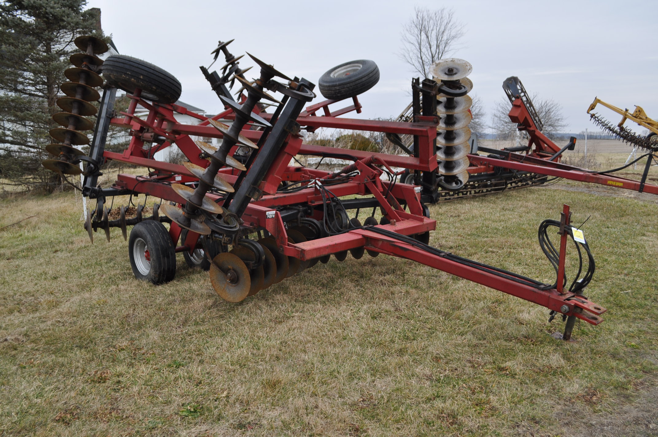 20’ Case International 496 disc harrow, 7 ½” spacing, rock flex, rear ...