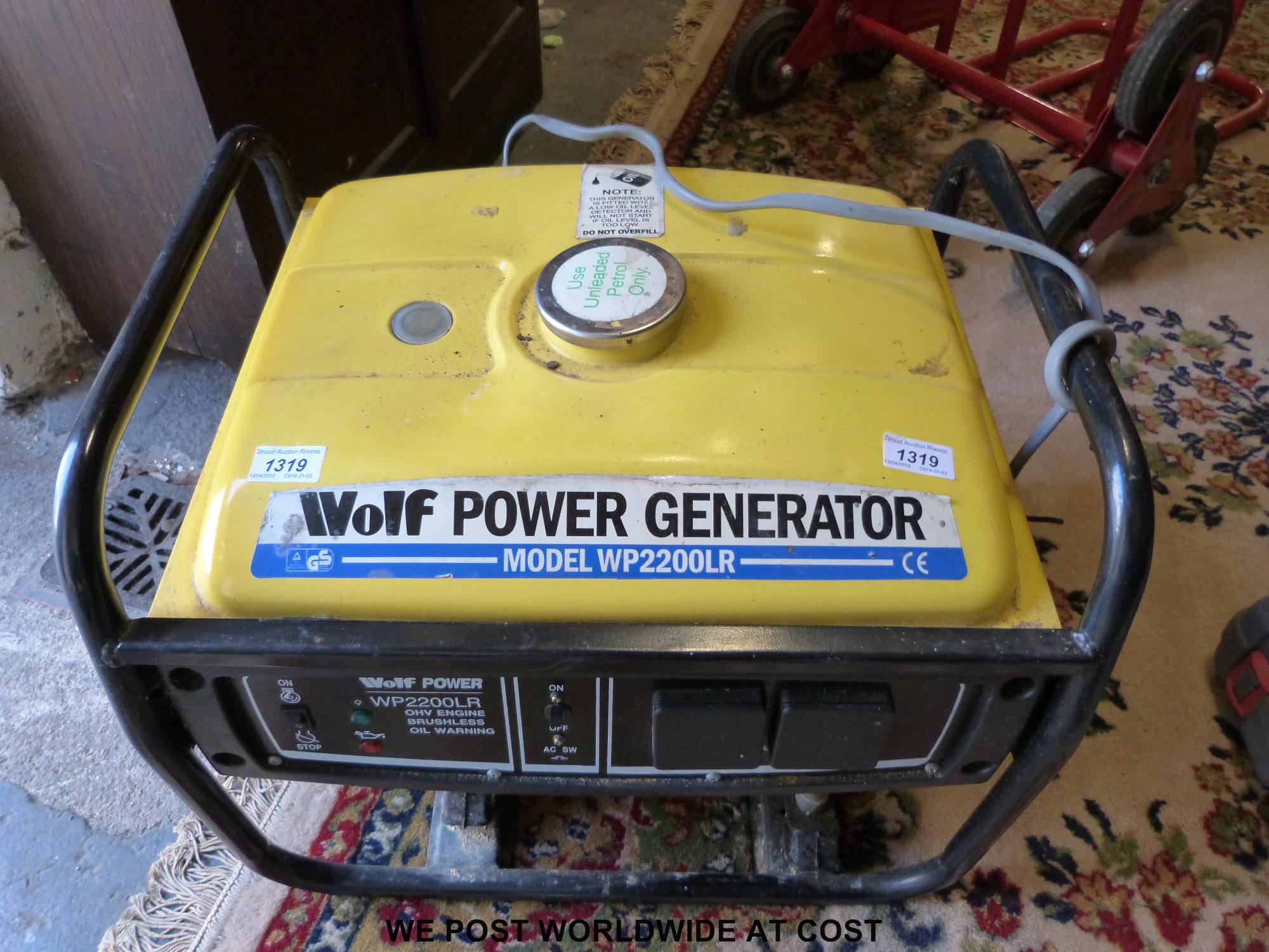 Wolf Power petrol generator model WP2200LR