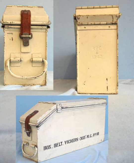 INERT DEACTIVATED WW2 1942 dated .303 Vickers Machine Gun Ammunition ...