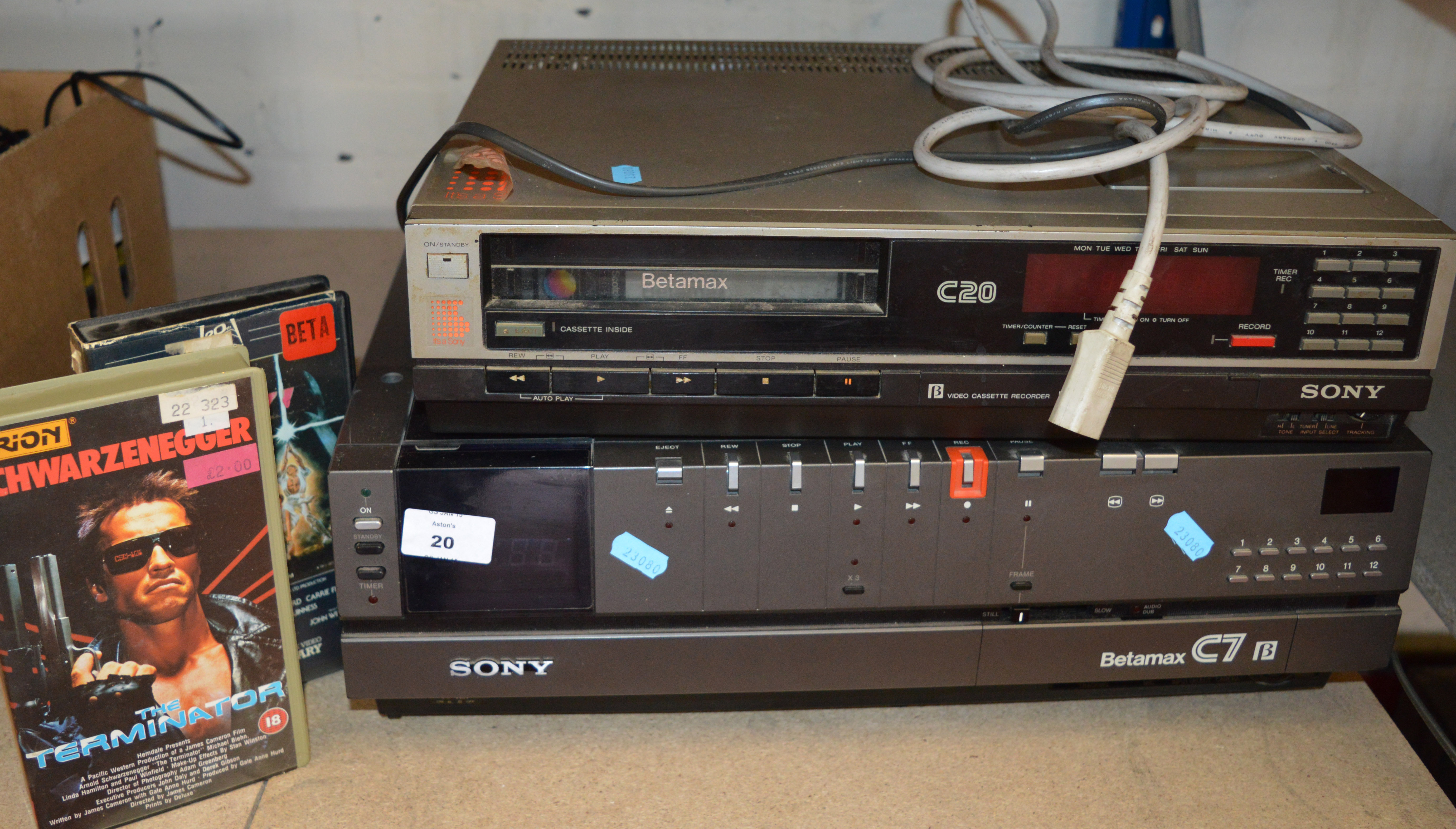 Sony Betamax C7 and C20