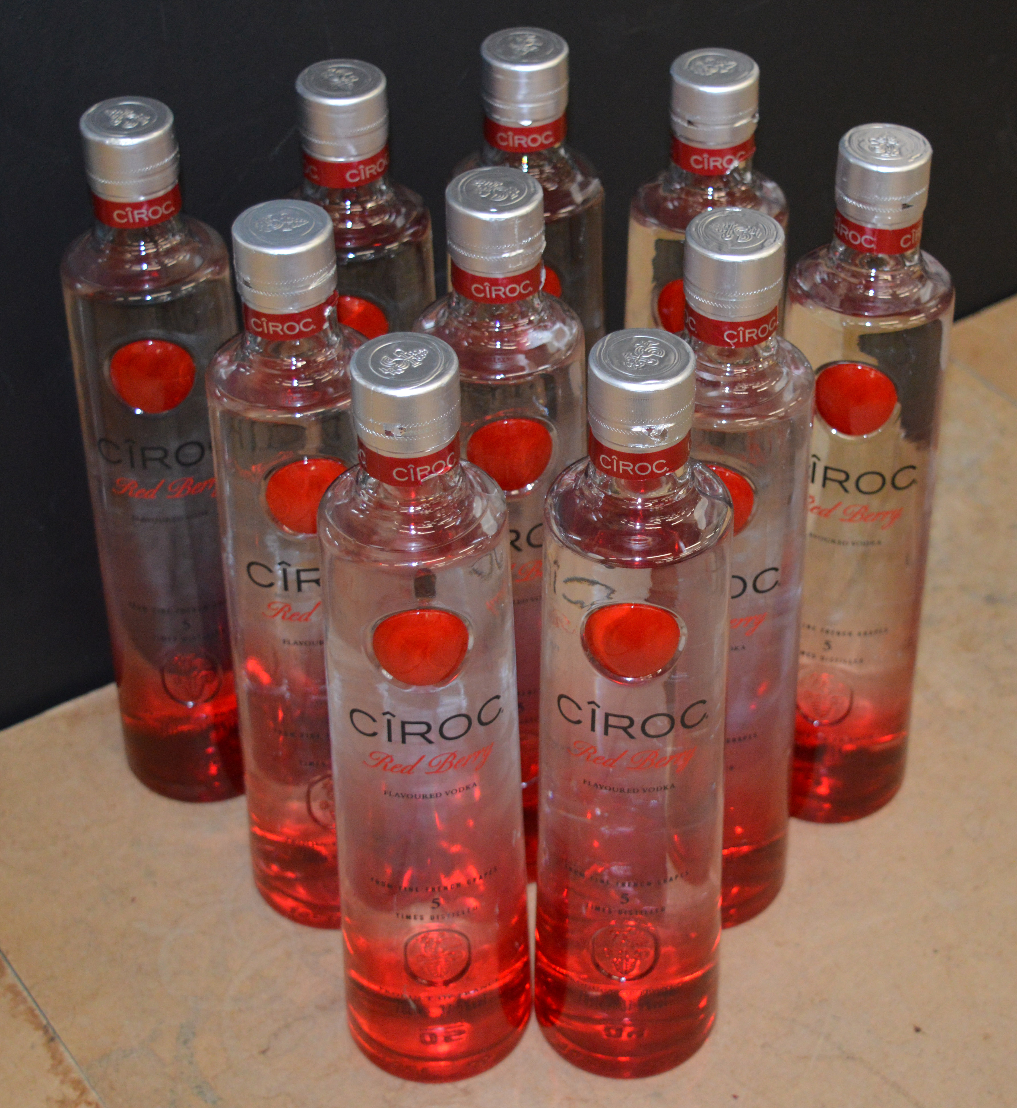 POLICE > 10 Bottles of Ciroc Red Berry vodka [NO RESERVE] [VAT ON ...