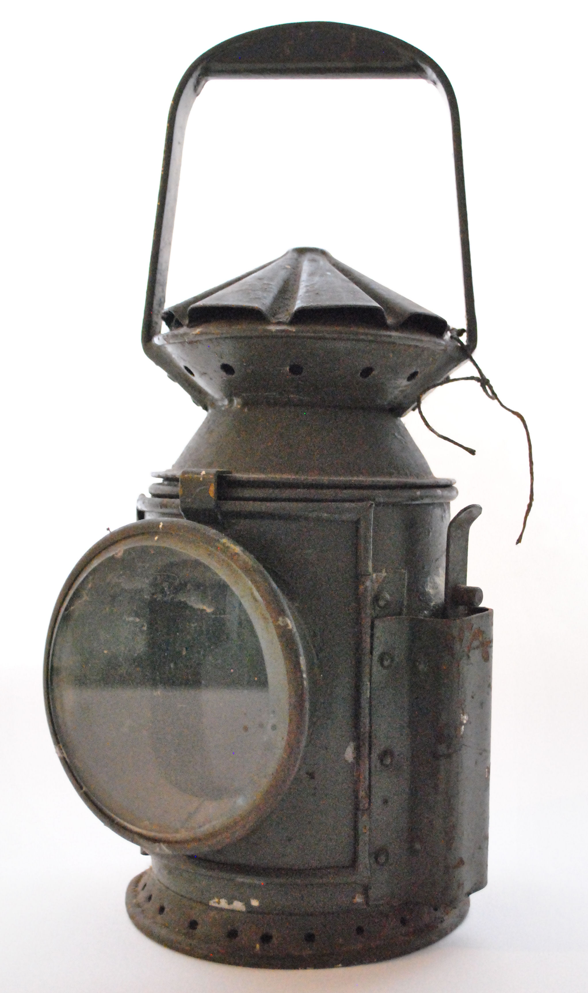 A WWII Second World War British hand held railway signal lamp by Harry ...