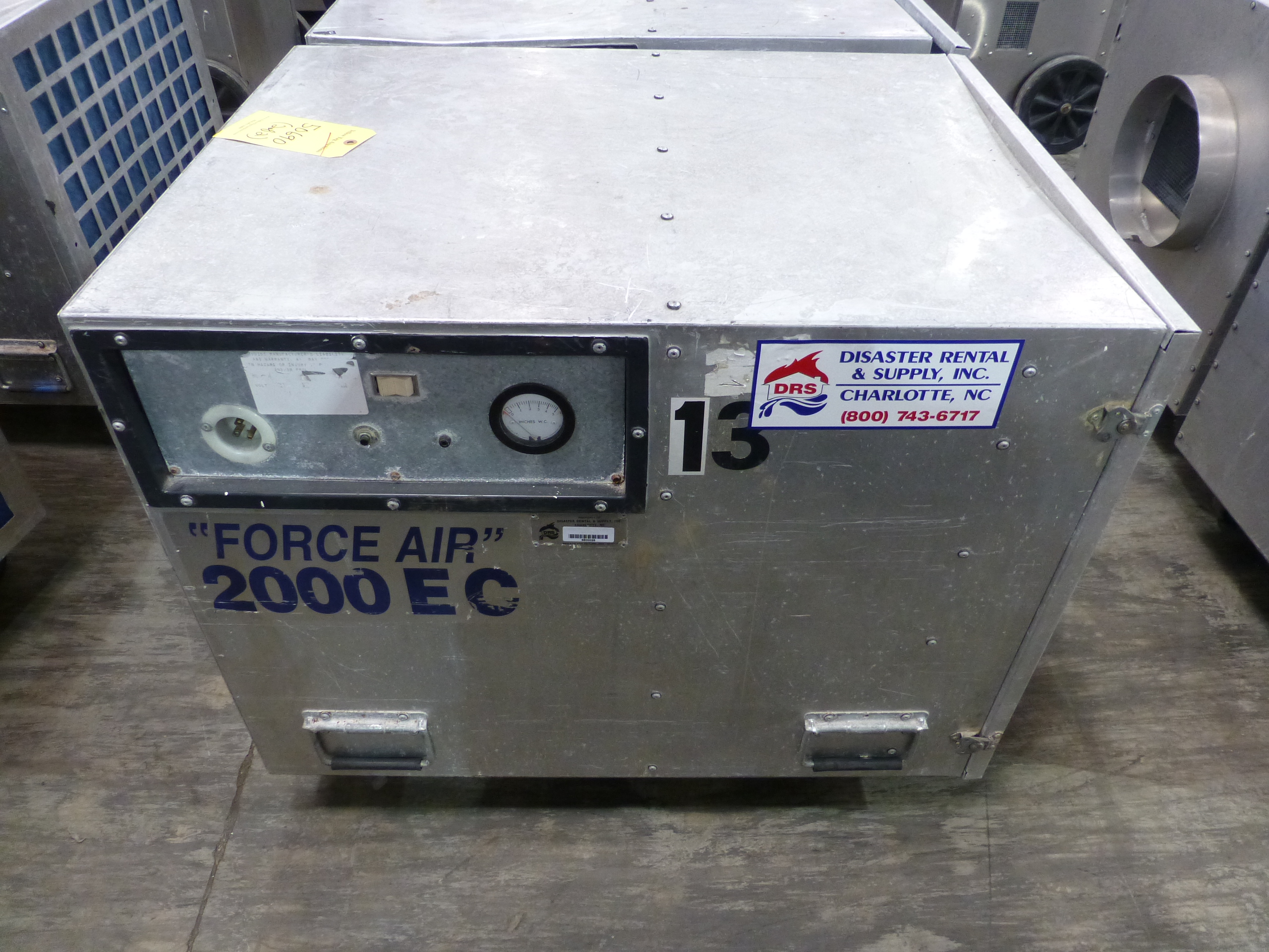 Lot of (2) ACSI Force Air 2000EC Light Weight HEPA Air Scrubbers|Model ...