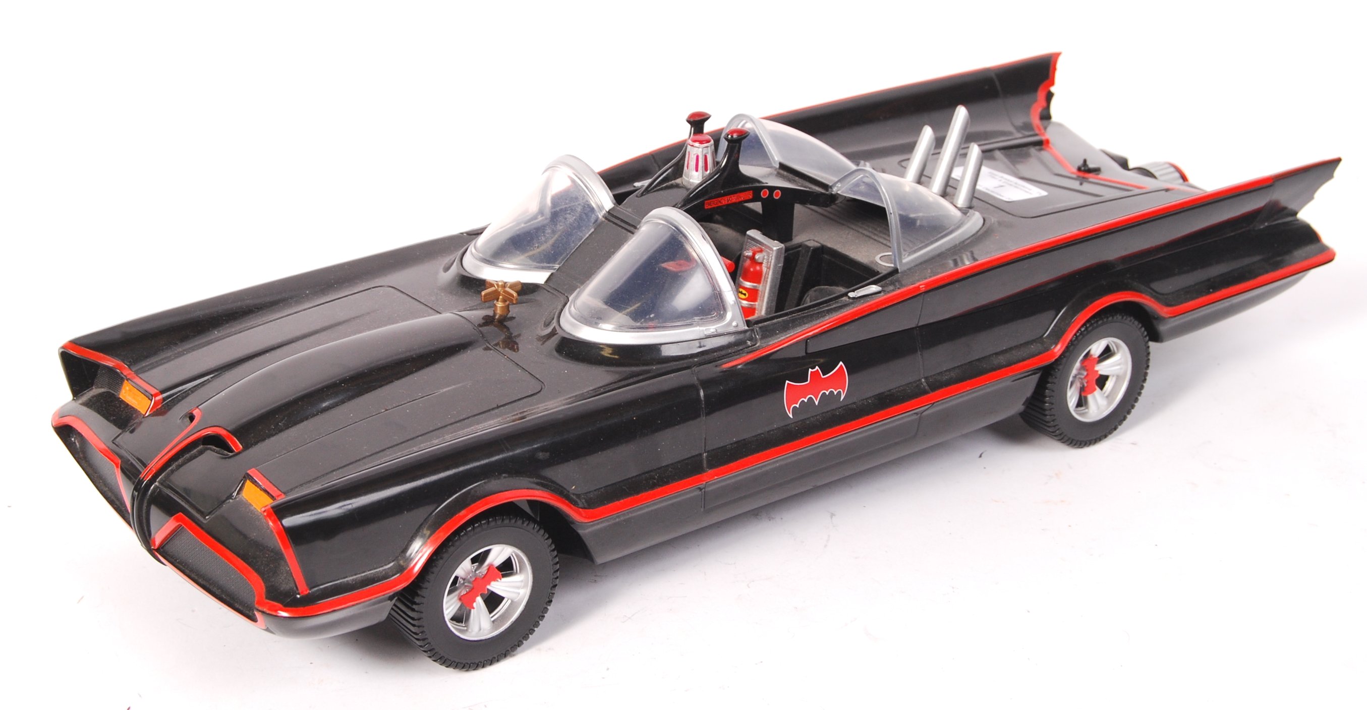 A contemporary large scale model Batmobile, likely for 6" figures ...