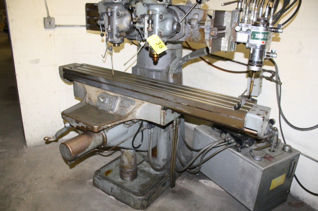 BRIDGEPORT T-RAM TRACER MILL, WITH (2) 1 HP MILLING HEADS, TRUE TRACE ...