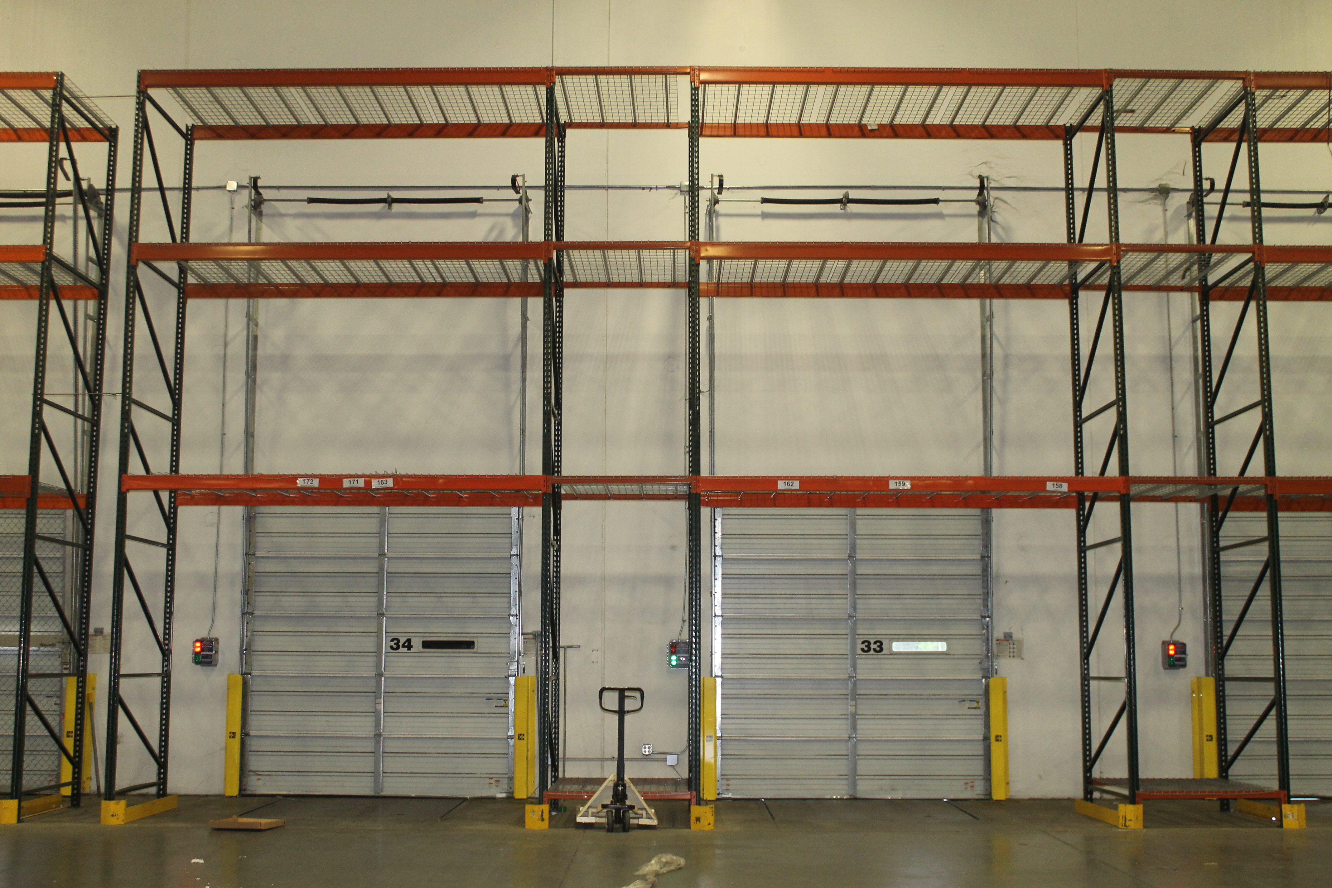 7 SECTION OF OVER-DOCK-DOOR PALLET RACKS, INCLUDES: 8 PCS OF 22'H X 60 ...