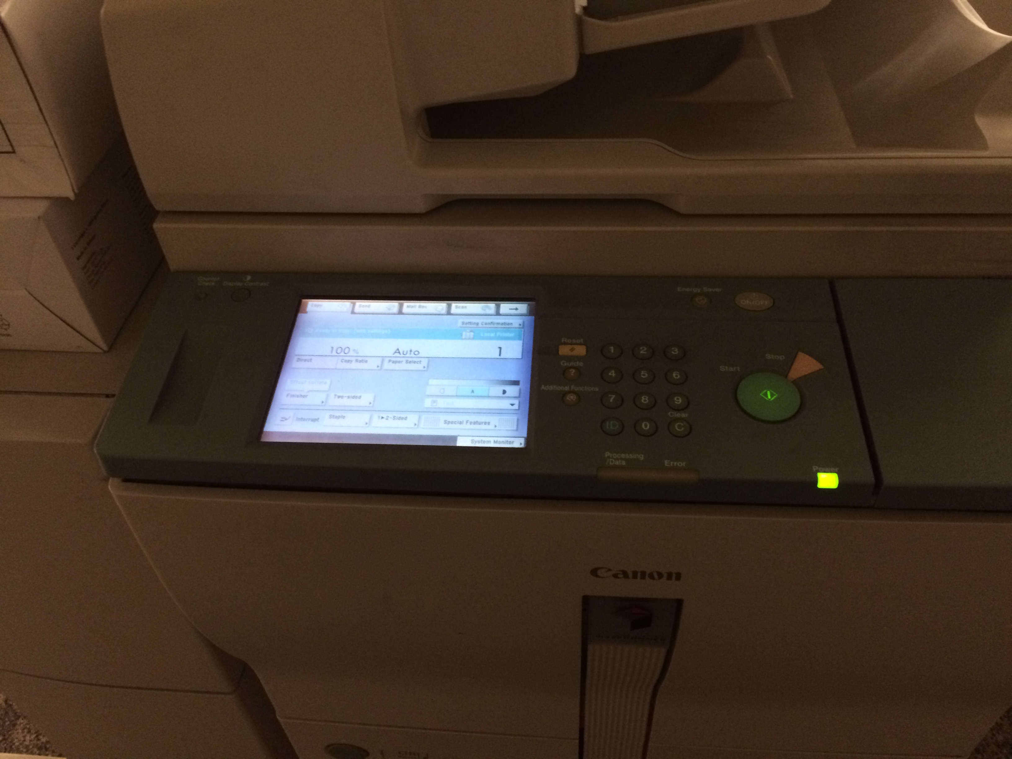 CANON IMAGERUNNER 5020 i MODEL # DADF-D1 PRINTER