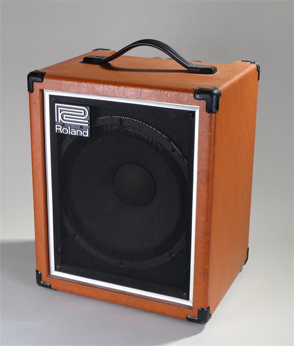 Vintage Roland Cube 60 Bass guitar Amplifier, brown leather clad, circa ...