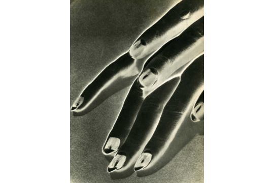 Man Ray (American, 1890 - 1976). "Study of Hands [negative solarization ...