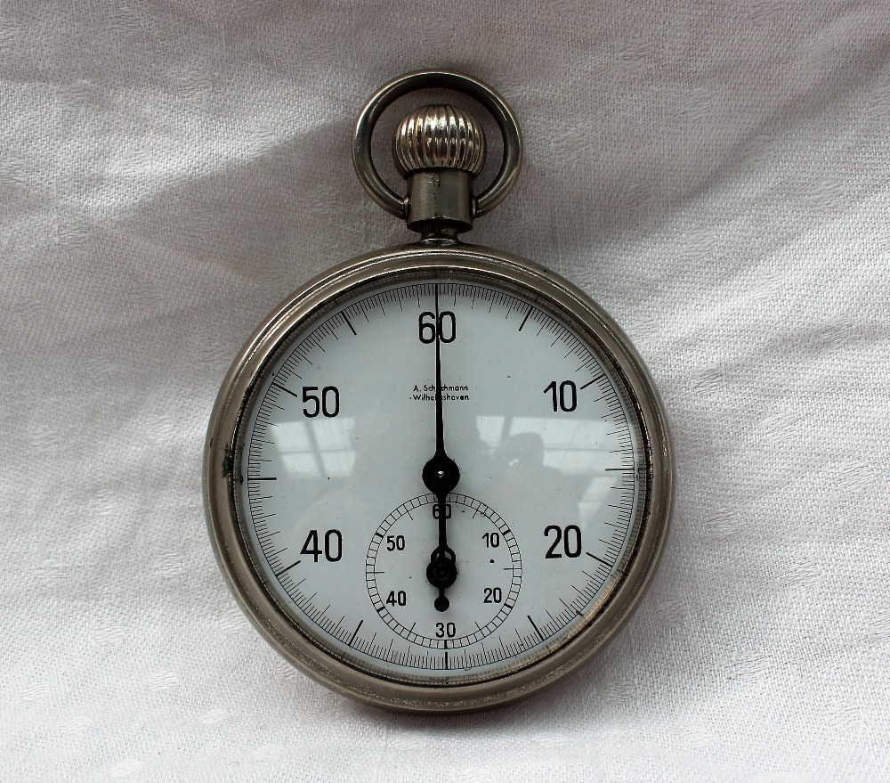 A German Third Reich Kriegsmarine Torpedo Stopwatch, by A. Schuchmann ...