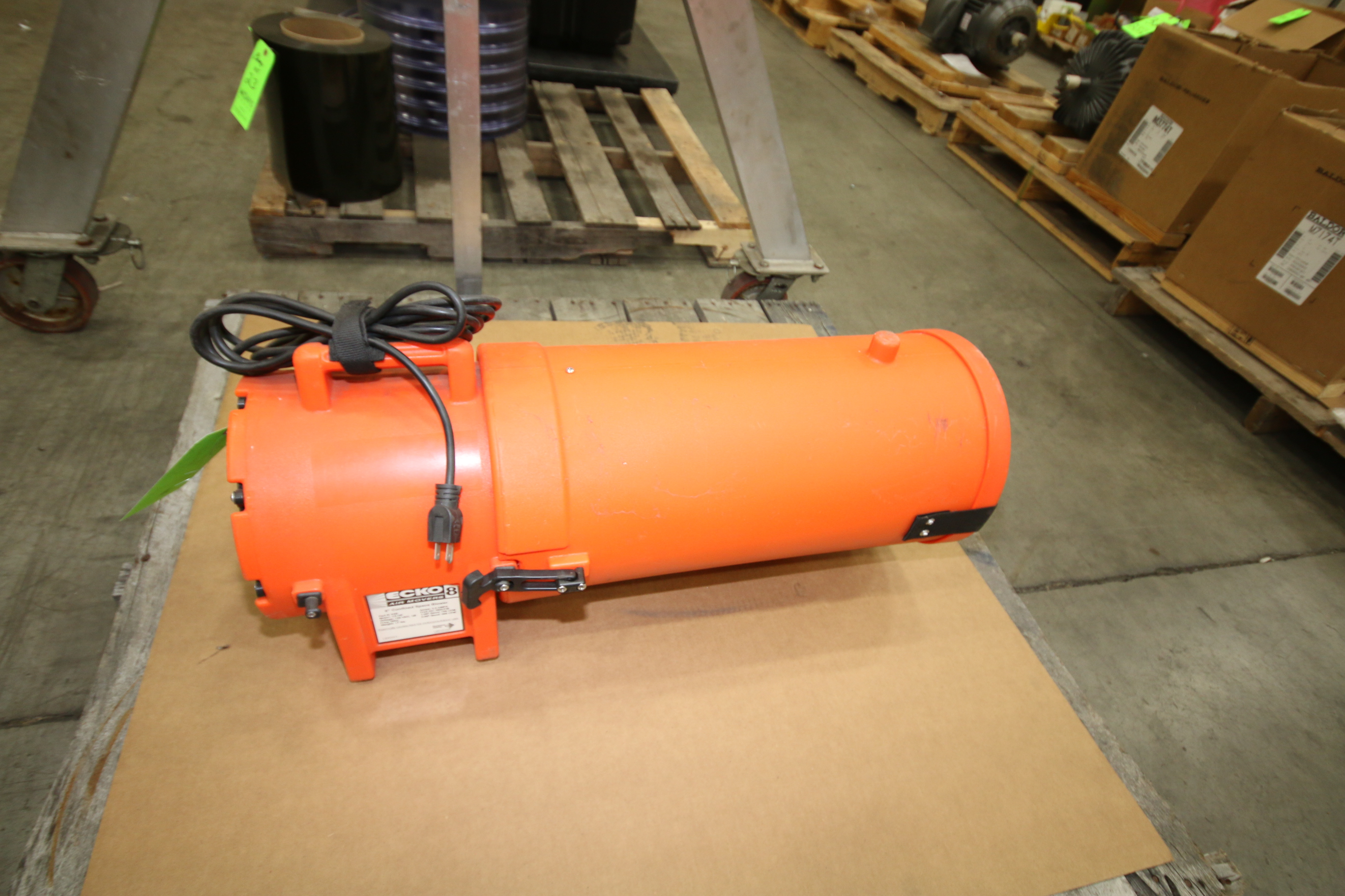 Ecko 8 Air Movers 8" Confined Space Blower, Part #K20 with 1/3 hp and ...