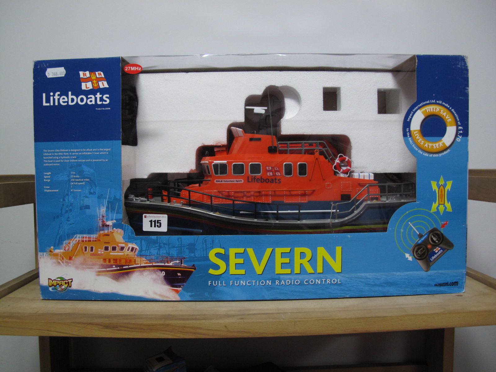 A Boxed Severn Class Full Function Radio Control RNLI Lifeboat by ...