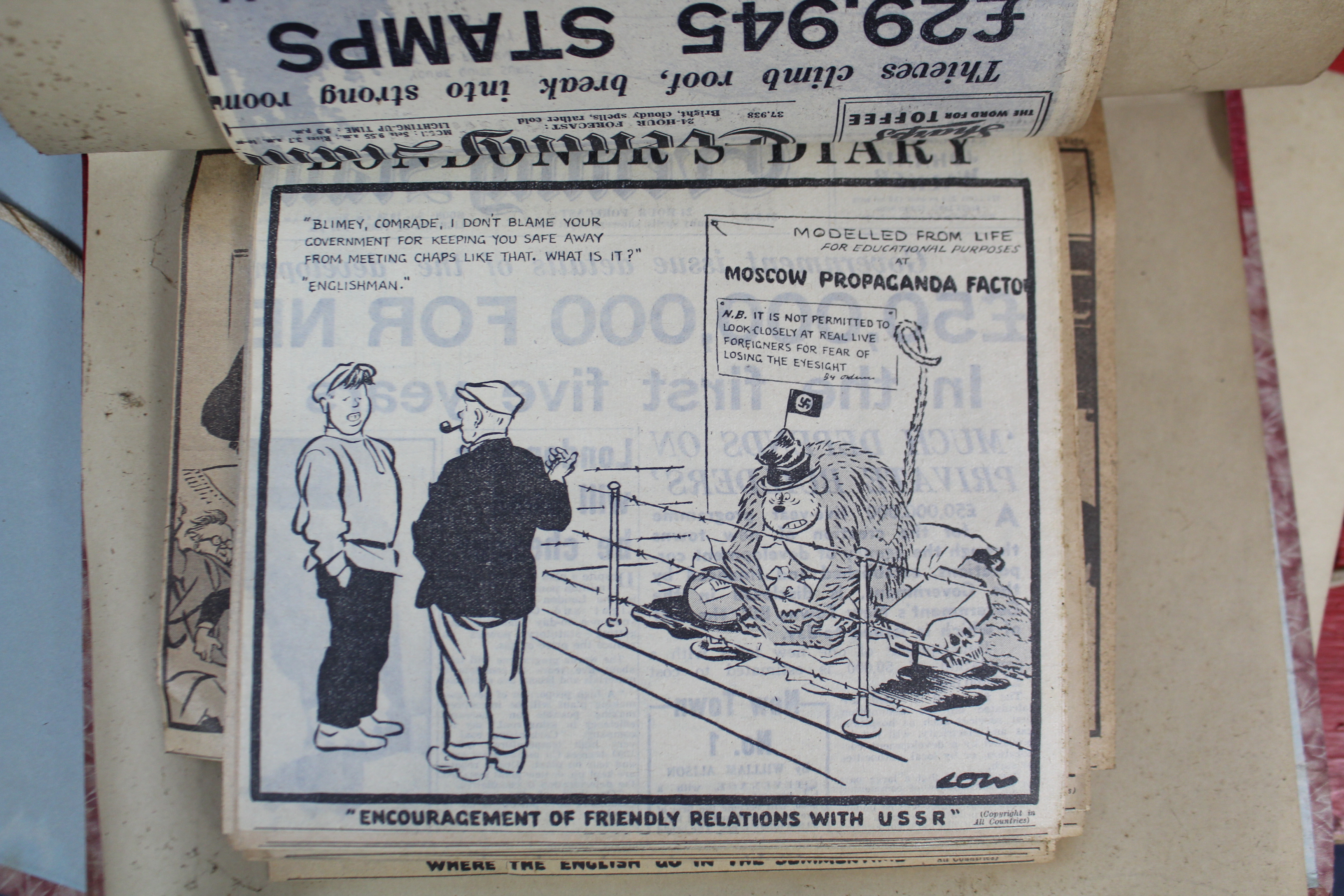 A large collection of cartoons from the Evening Standard by David Low ...