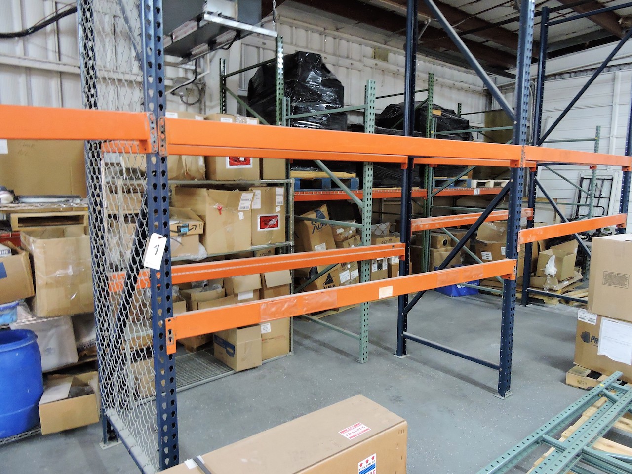 PALLET RACKING 4 UPRIGHTS 10 BEAMS 42” WIDE X 96” LONG X 12 FT HIGH ...