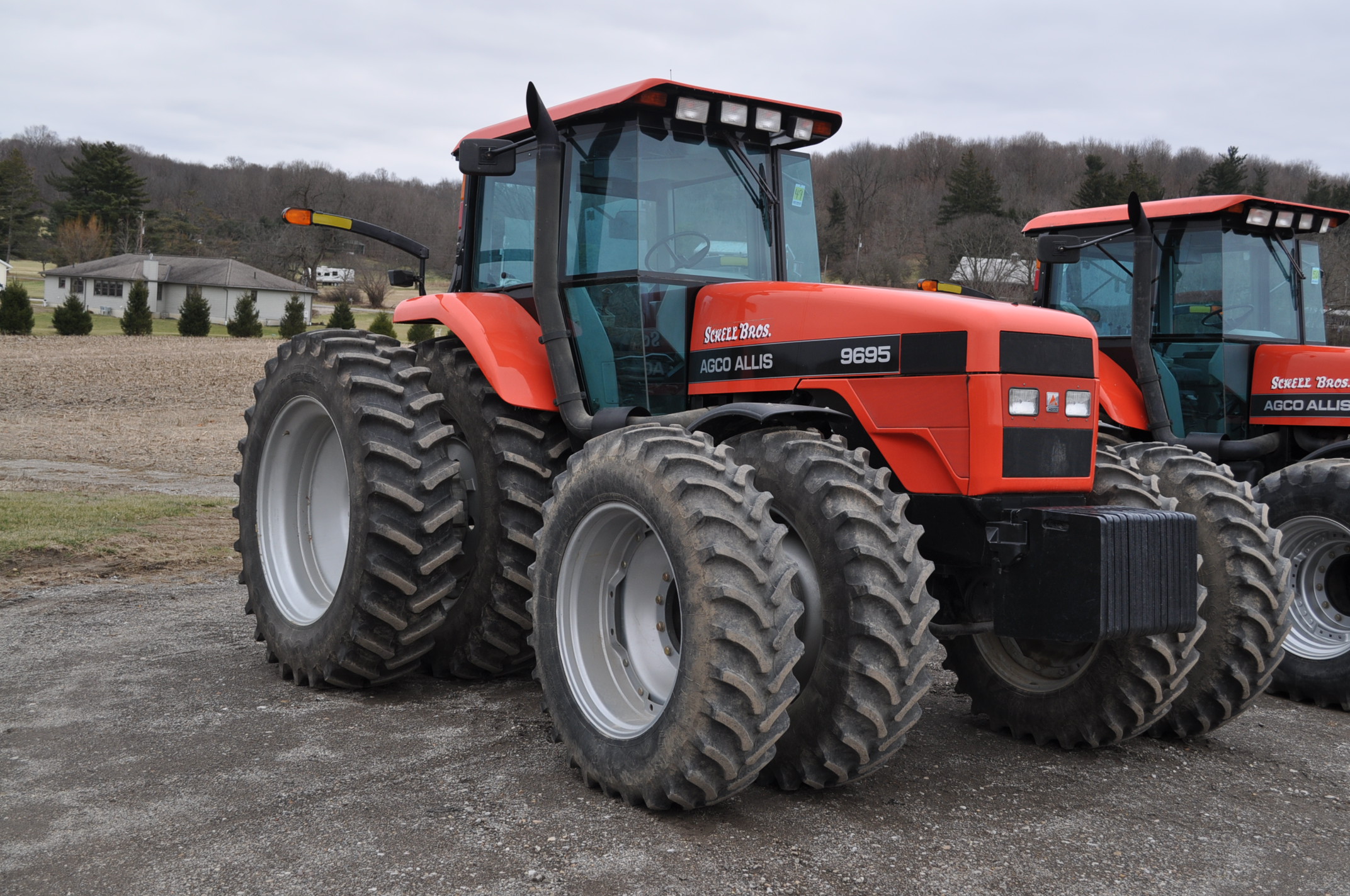 Agco Allis 9695 MFWD tractor, 480/80 R 42 rear duals, 380/85 R 34 front ...