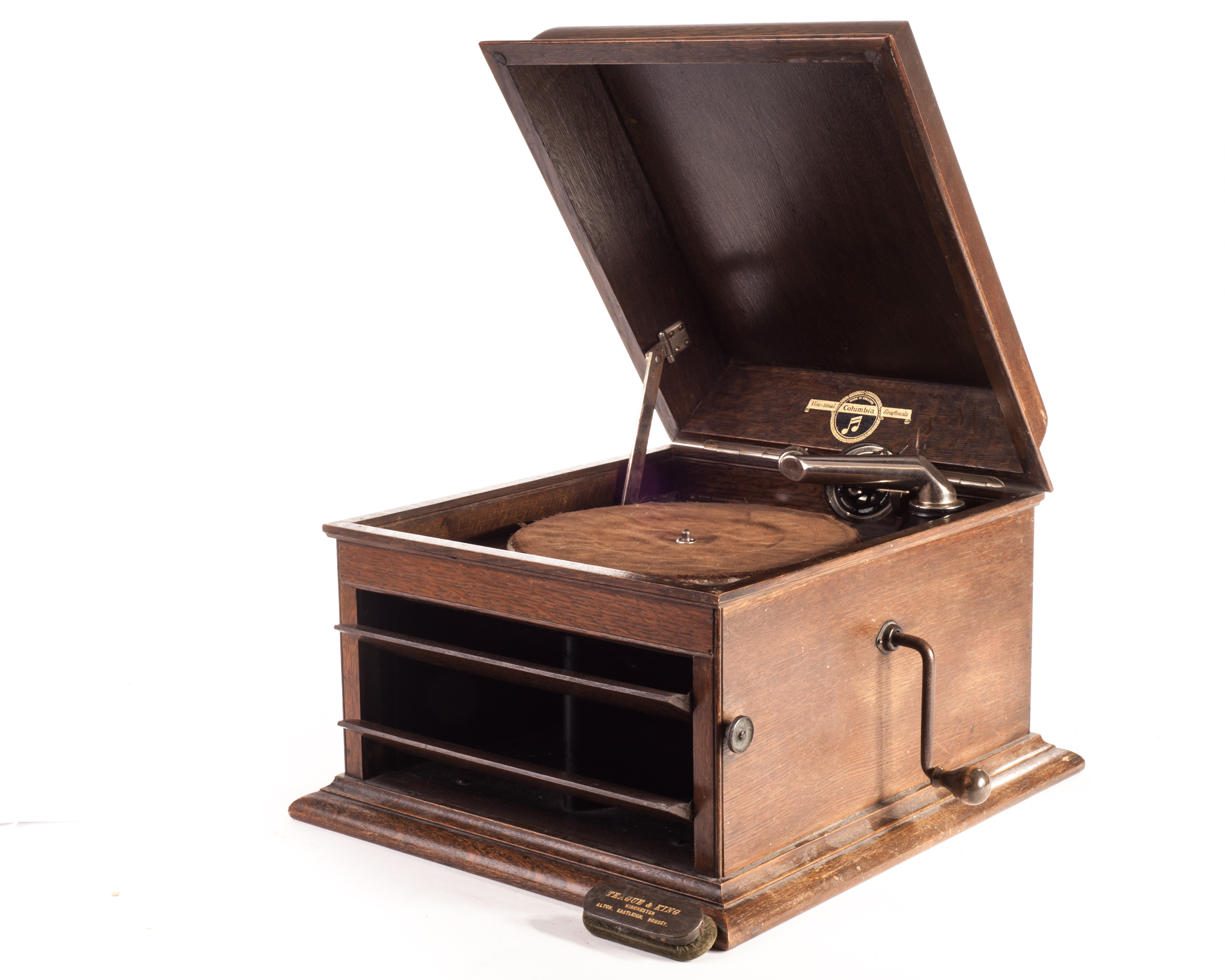 Table grand gramophone: a Columbia Model 117A with No. 9 soundbox ...