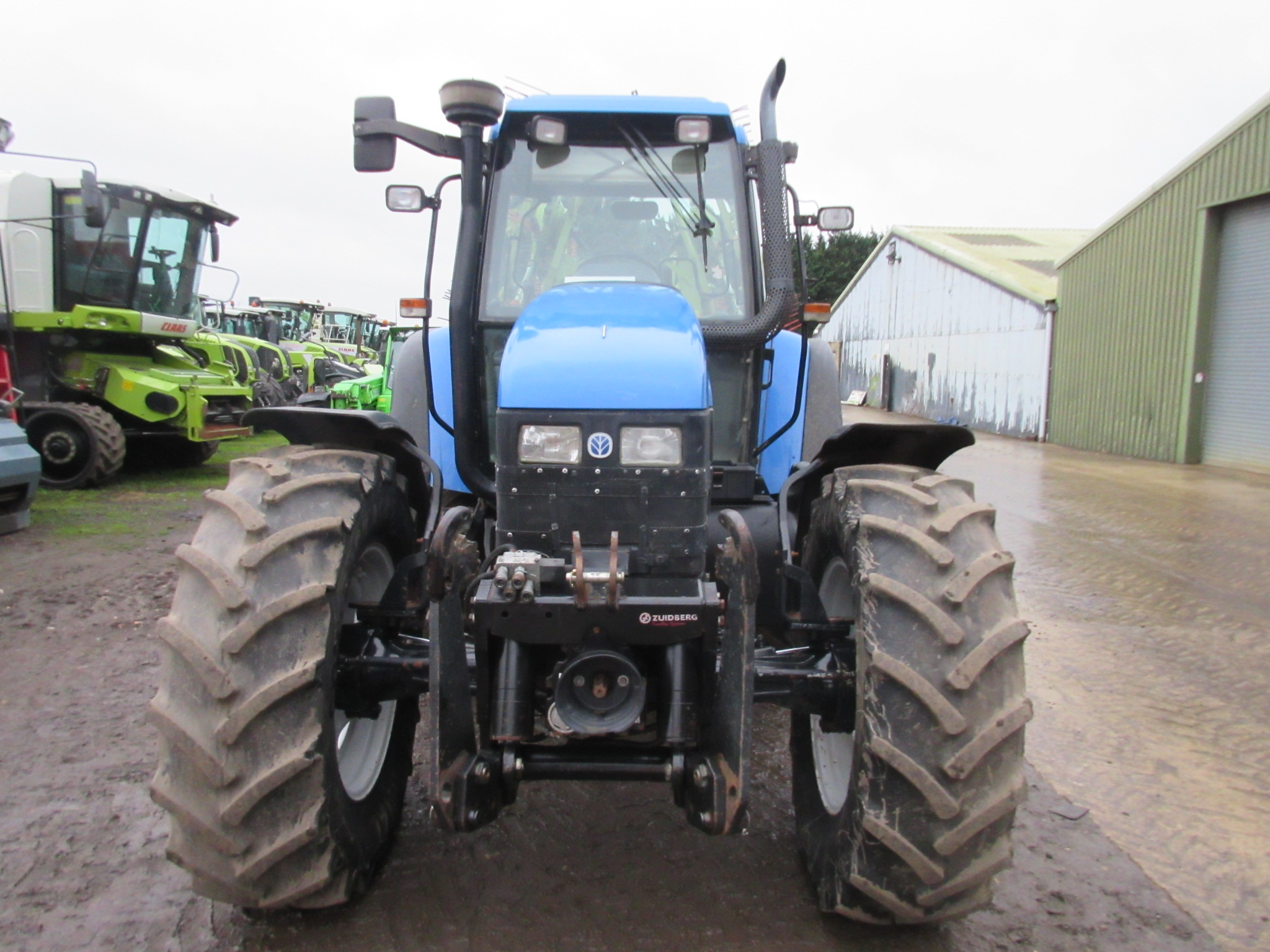 2002 NEW HOLLAND TS115 4wd TRACTOR Fitted with Zuidberg front linkage ...