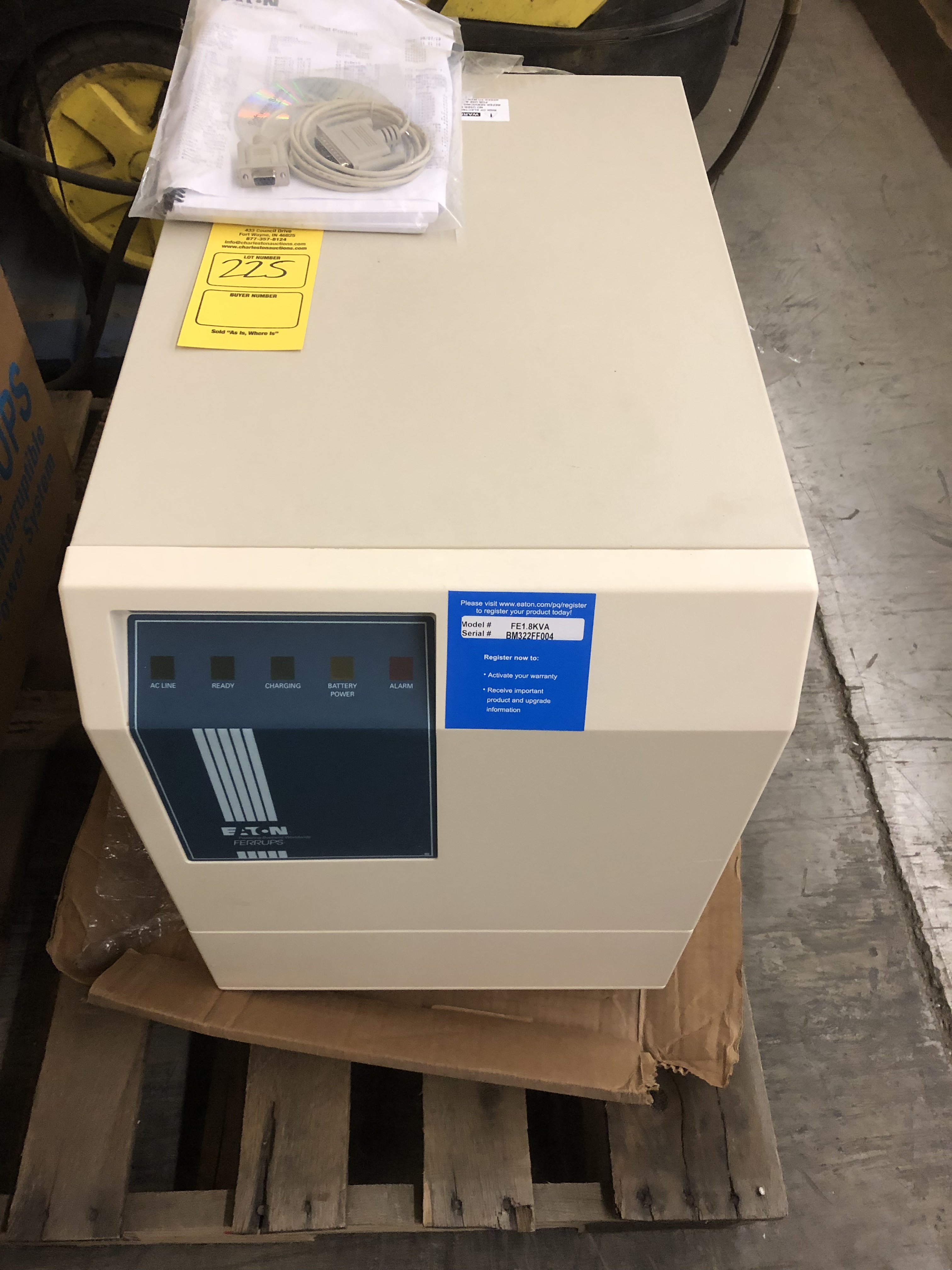 (1) EATON FERRUPS FE1.8KVA UPS