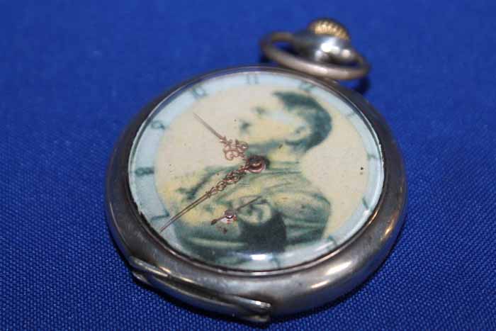 UNUSUAL CONTINENTAL SILVER POCKET WATCH WITH ADOLF HITLER DIAL by ...