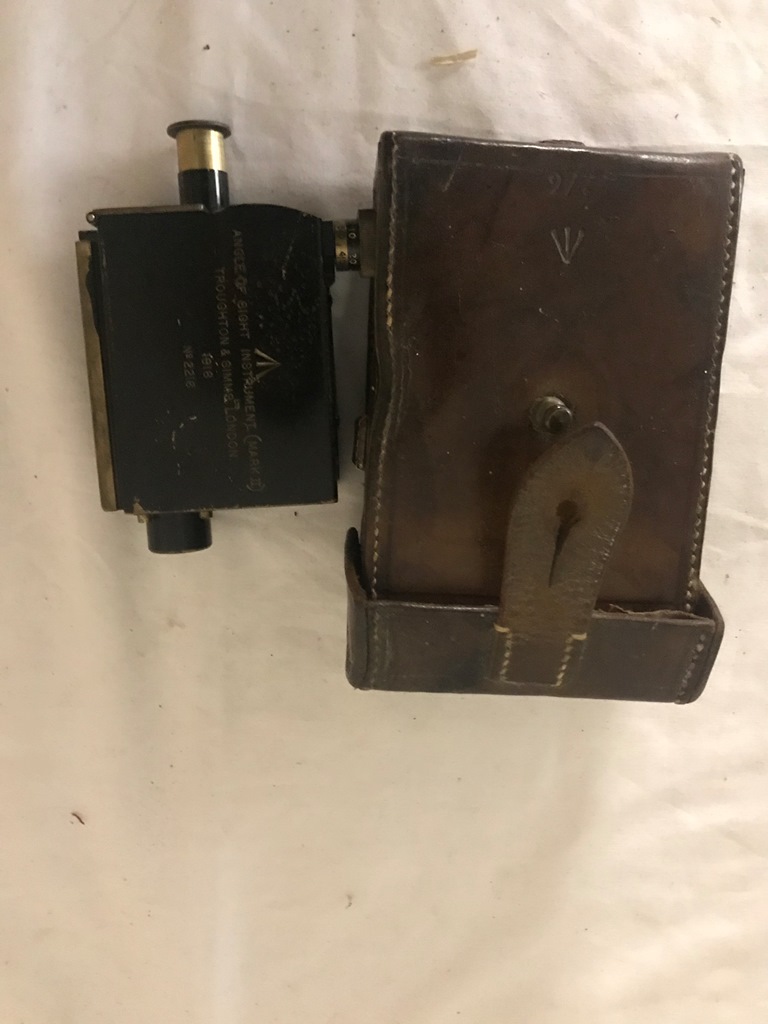 A cased original WWI 1916 Vickers Maxim Machine Gun Corps angle of ...